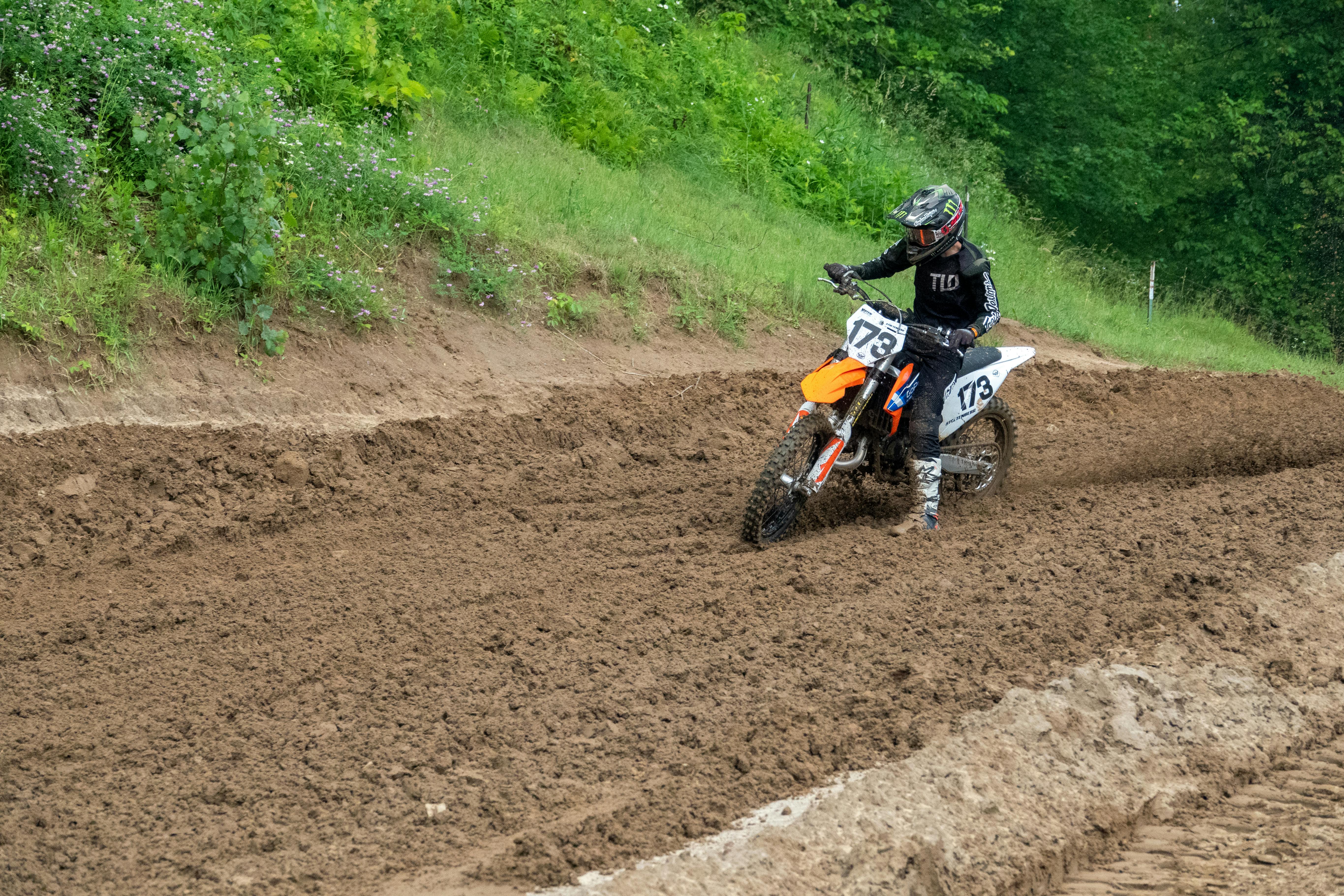 A Person in a Motocross Race · Free Stock Photo
