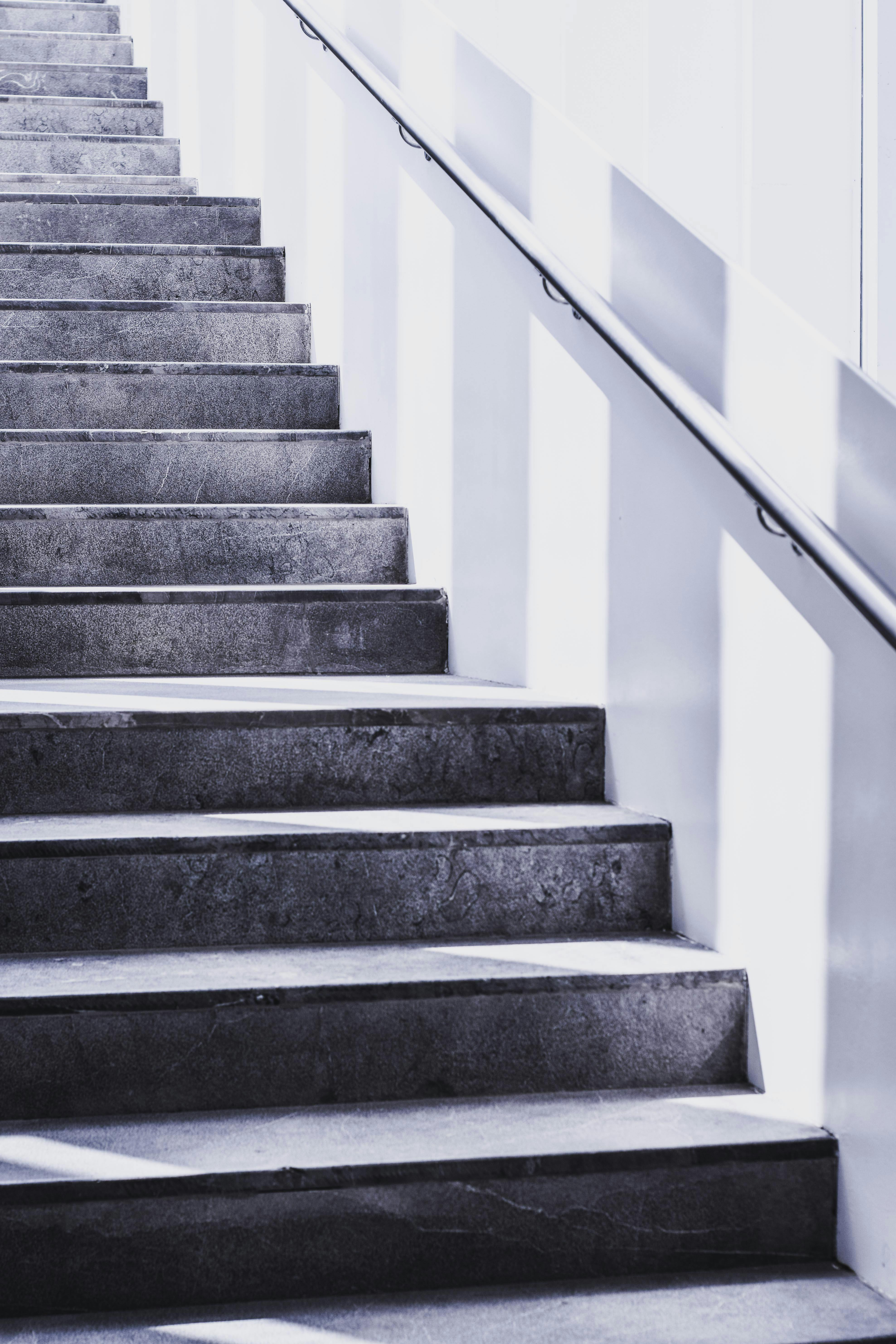 Stairs Grayscale Photography · Free Stock Photo