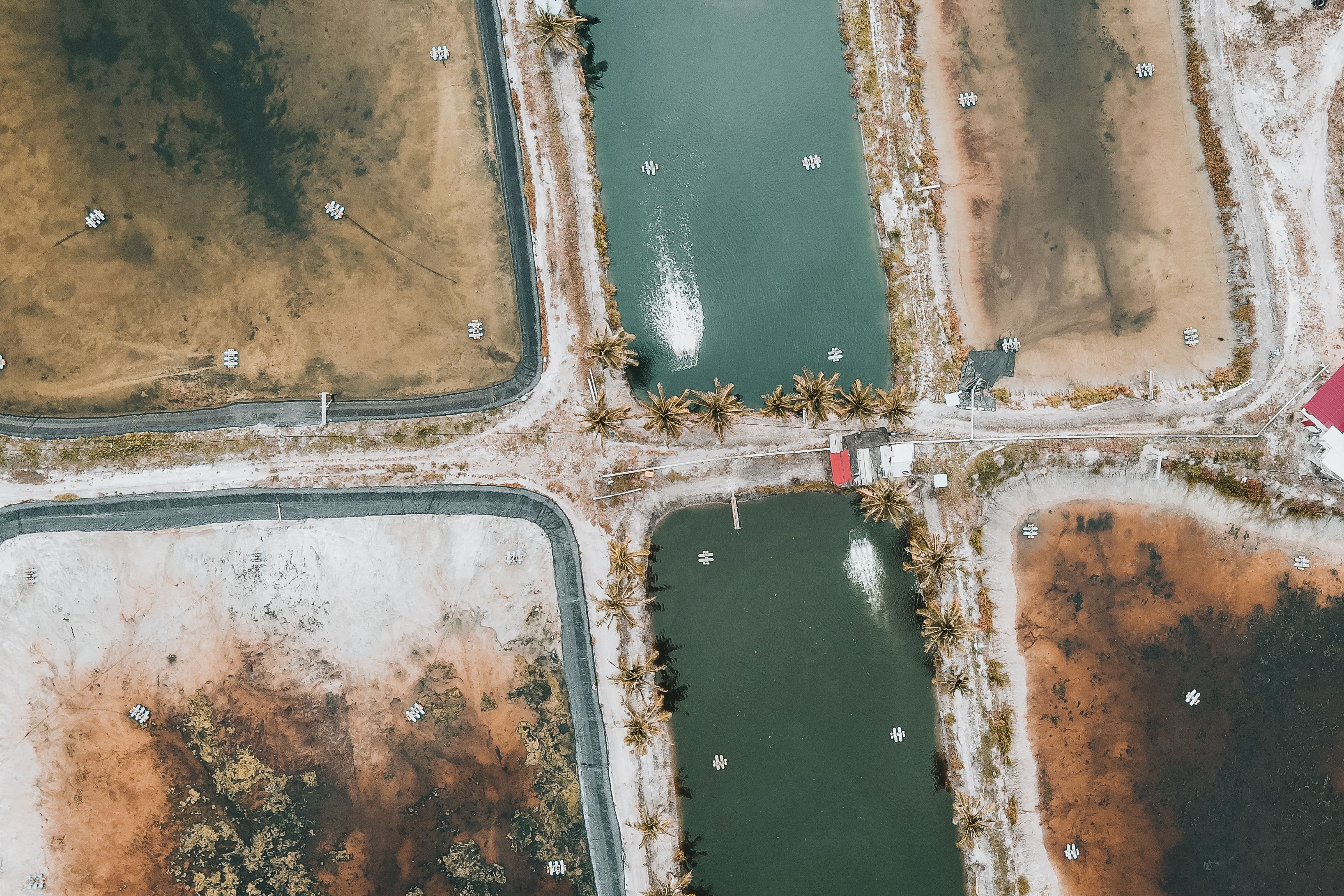 Aerial Footage of Water Canal · Free Stock Photo