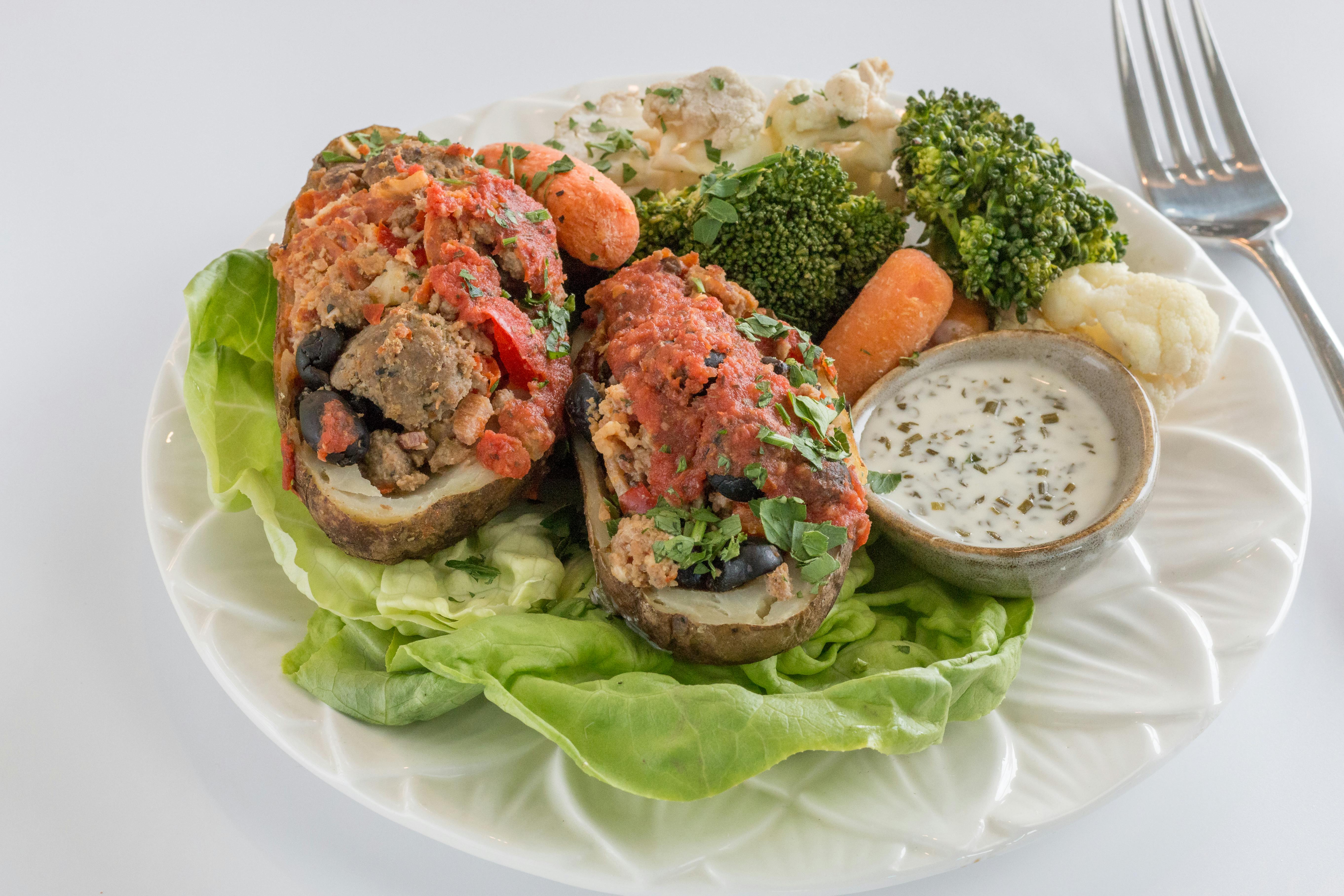 Close-up of a Plate of Food · Free Stock Photo