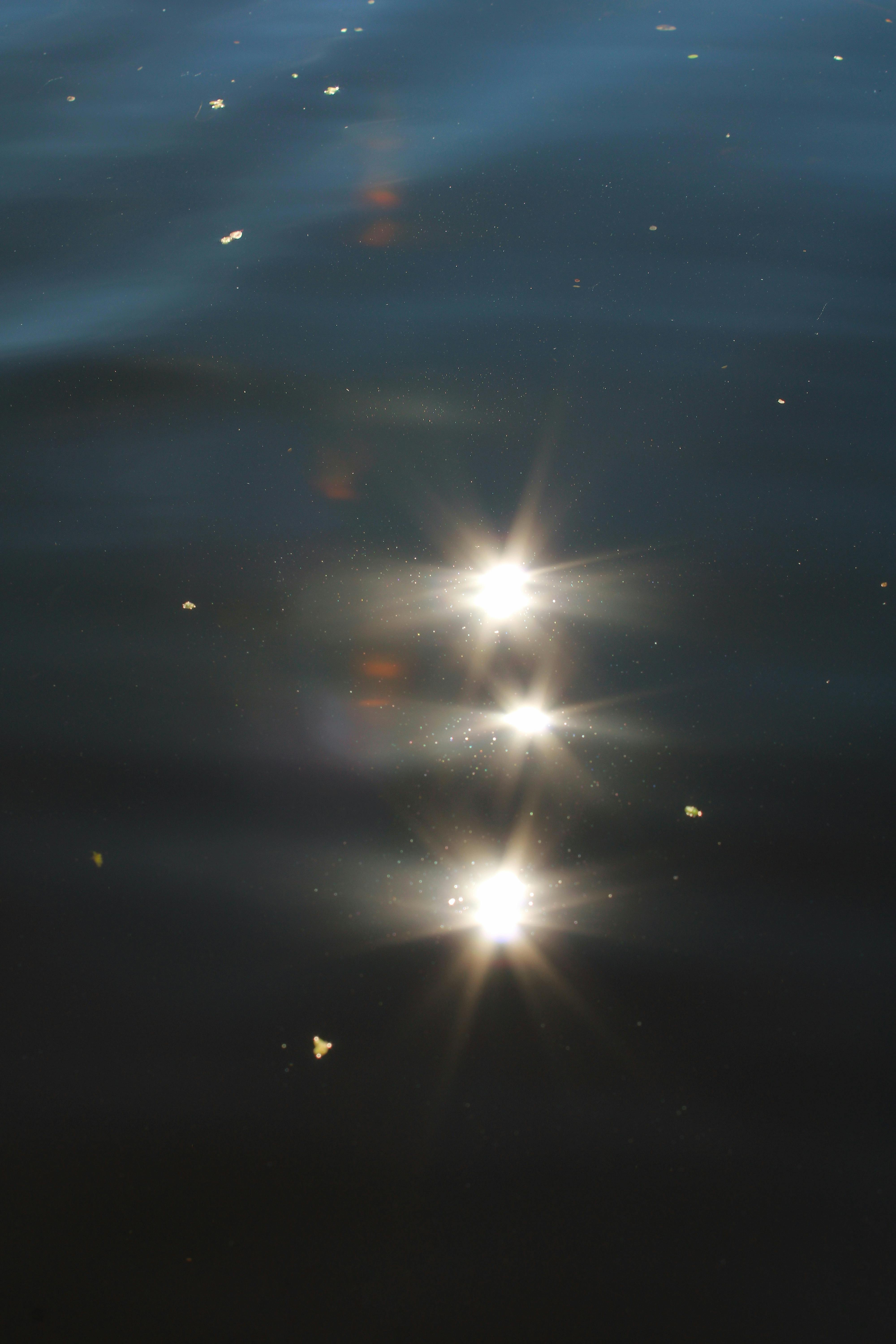 A Bright Light Reflections in the Water · Free Stock Photo