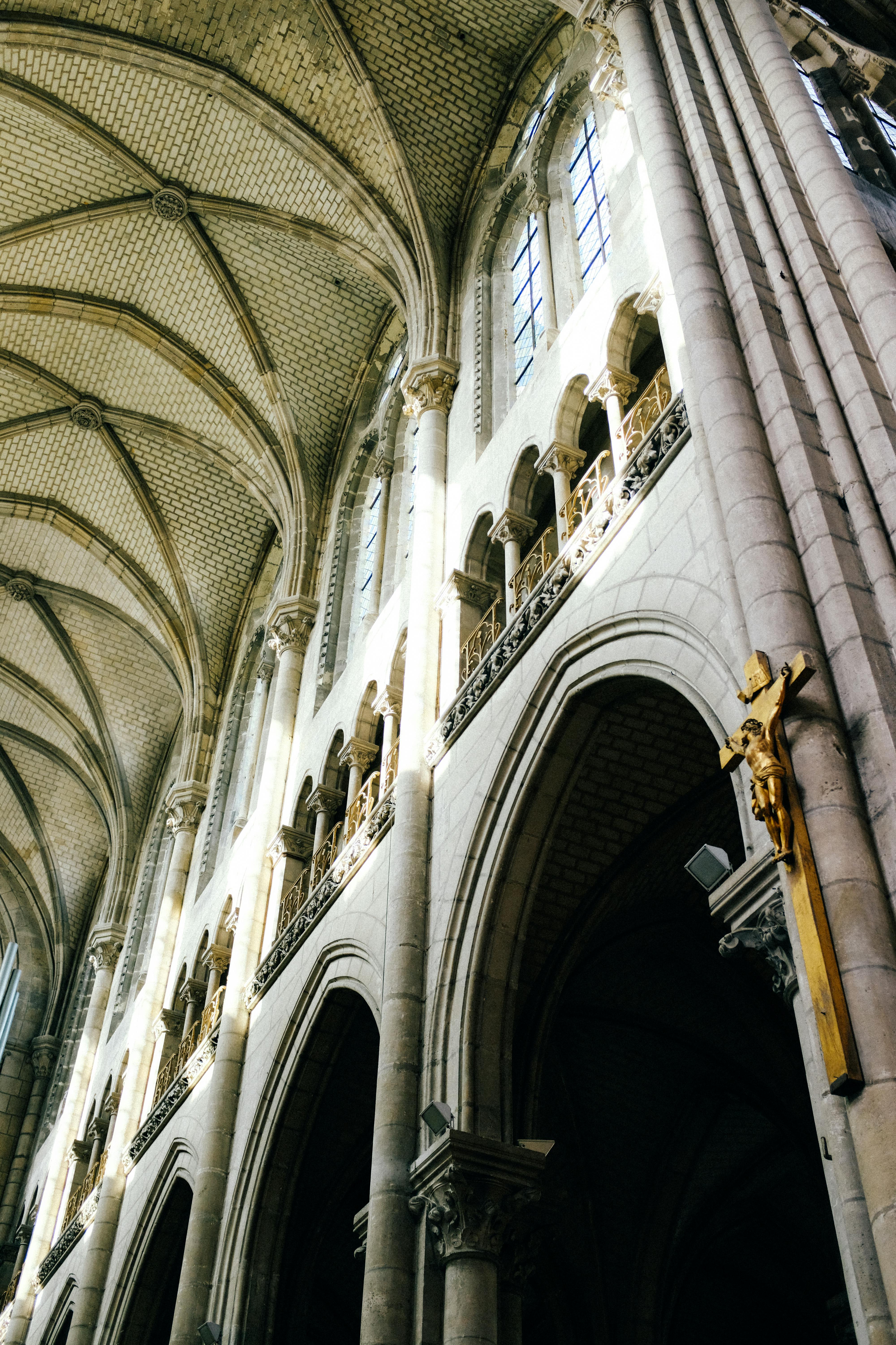 Old Stone Church Interior · Free Stock Photo