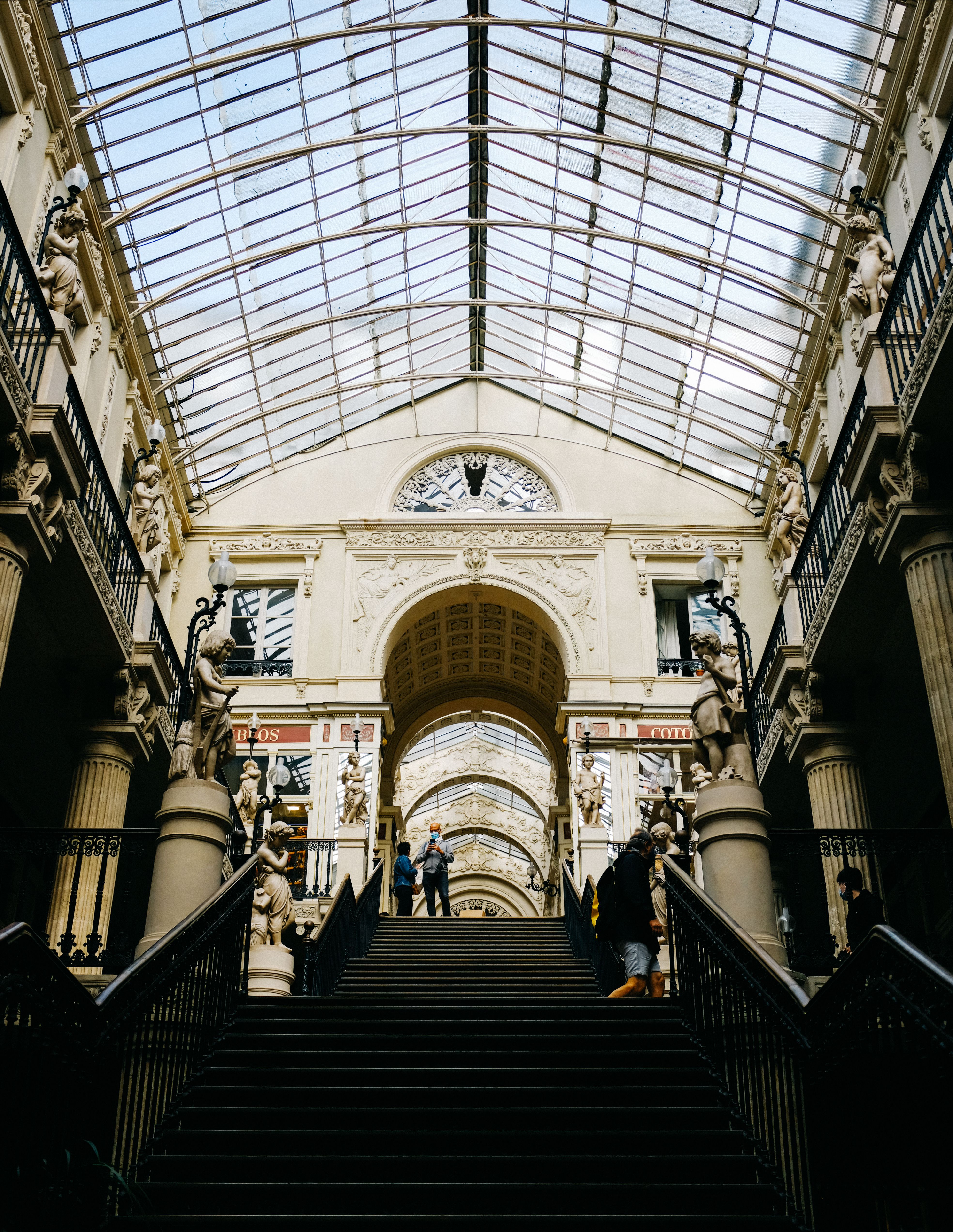 Arched Gallery Ceiling of the Louvre Museum · Free Stock Photo