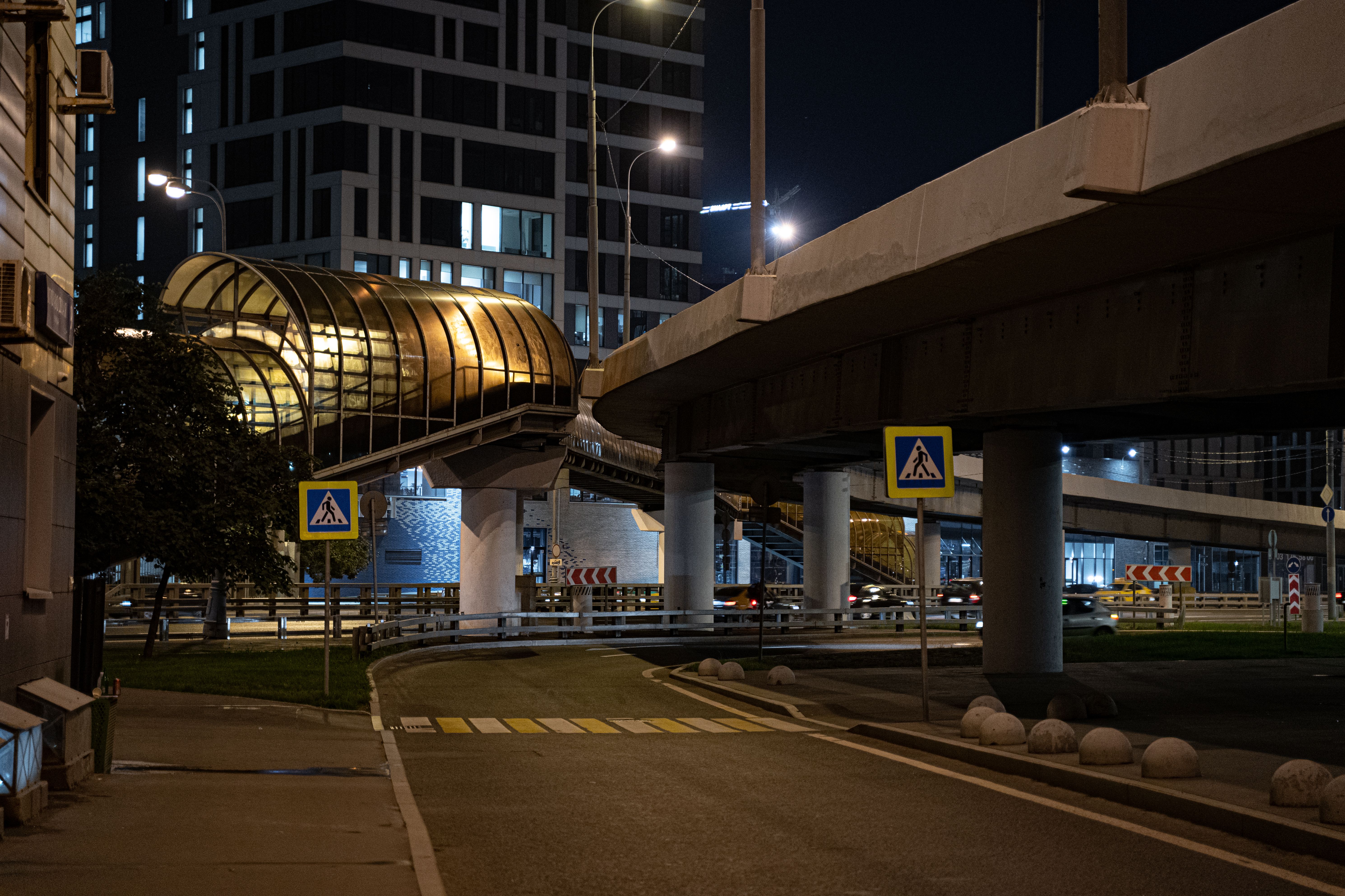 Street Under an Overpass · Free Stock Photo