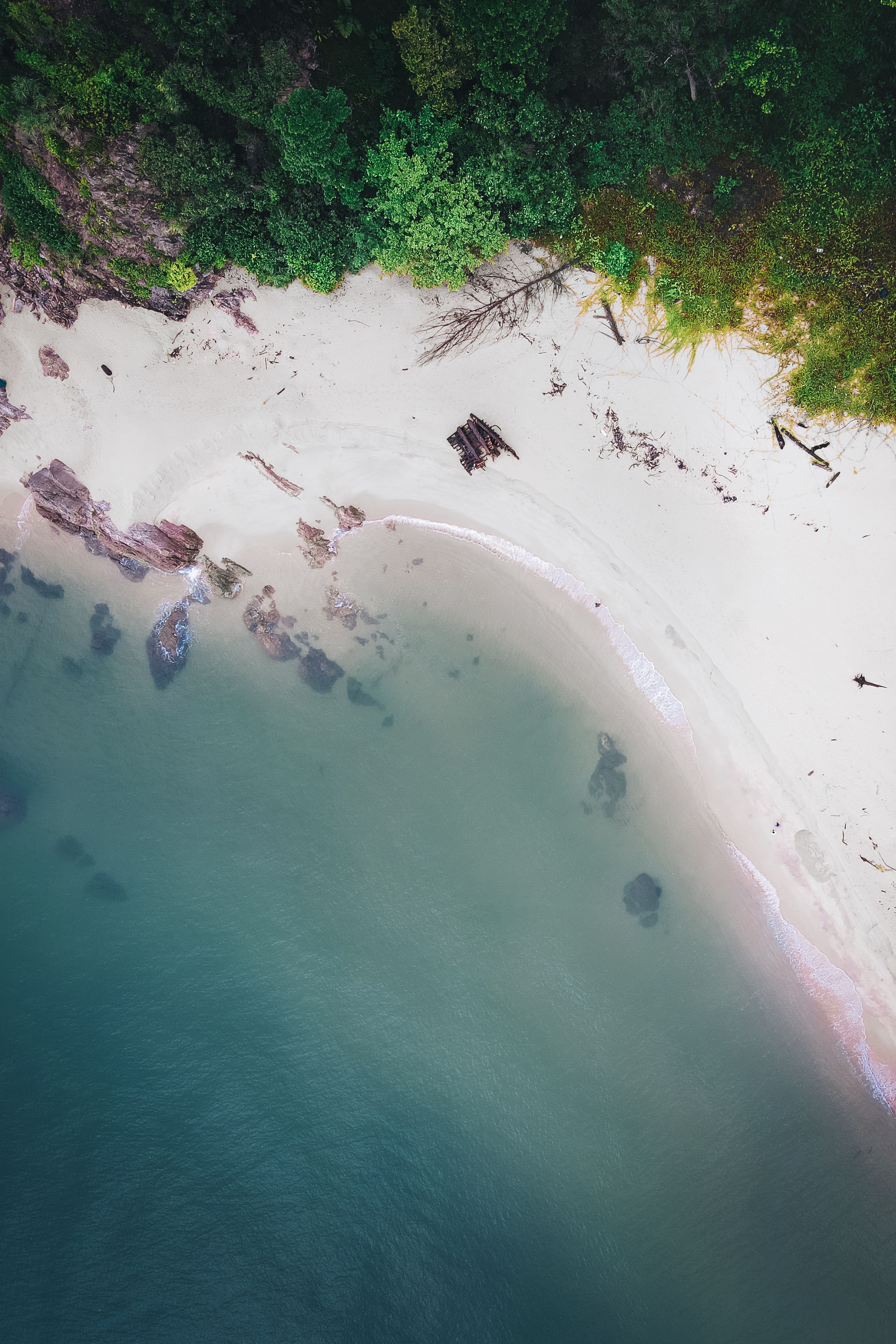Top View of a Beach · Free Stock Photo