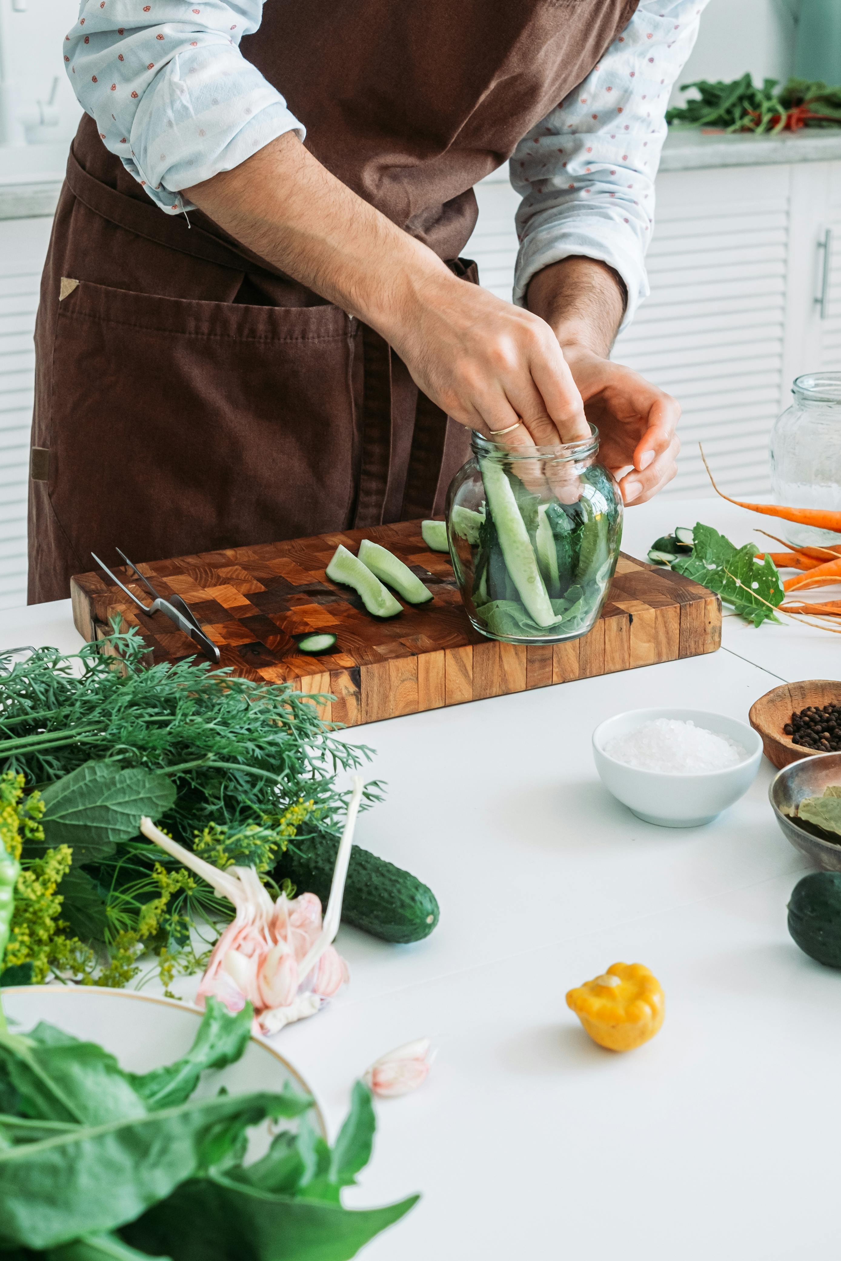 Man Chopping Vegetables