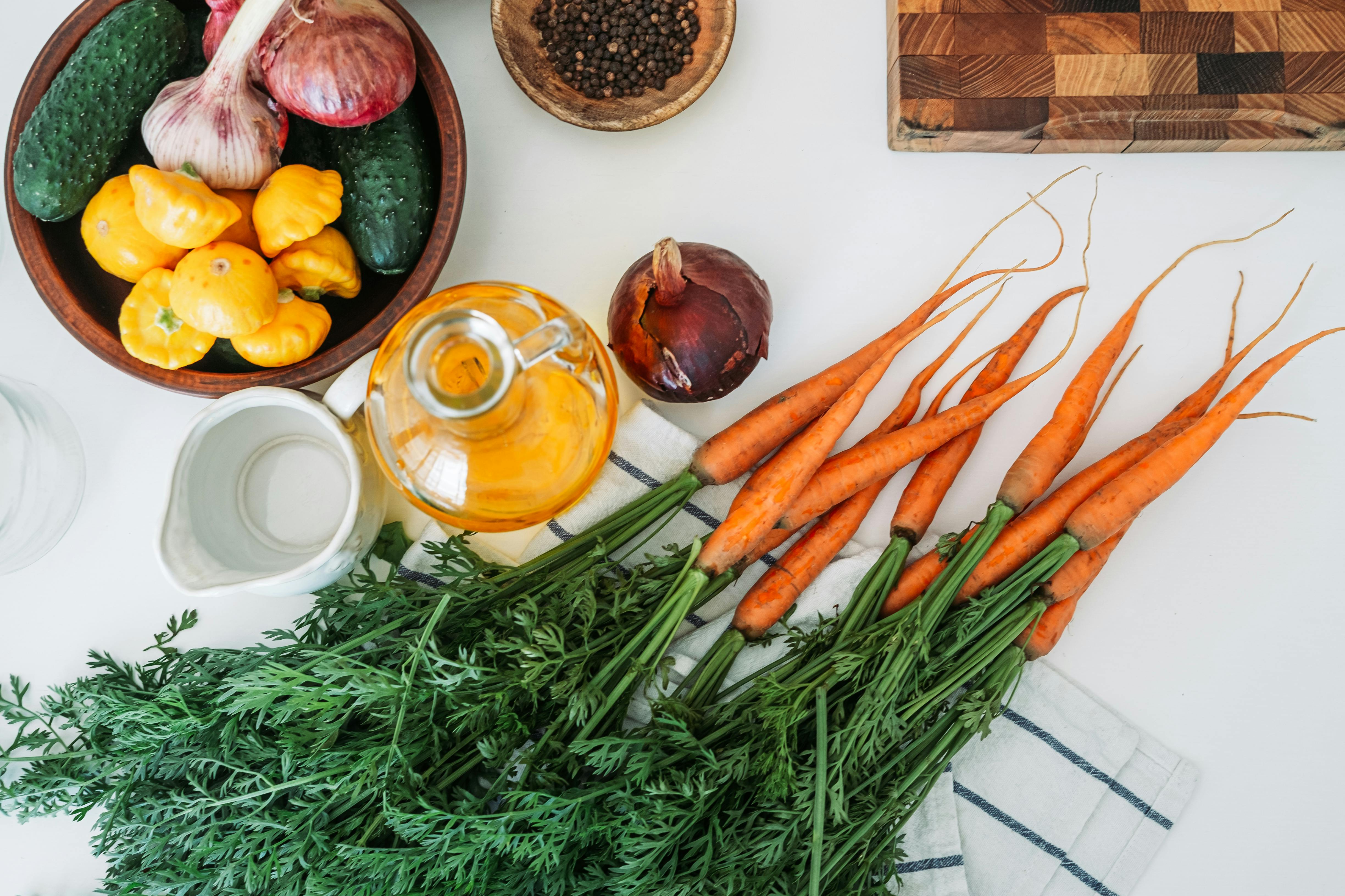 Orange Carrots on the Table · Free Stock Photo