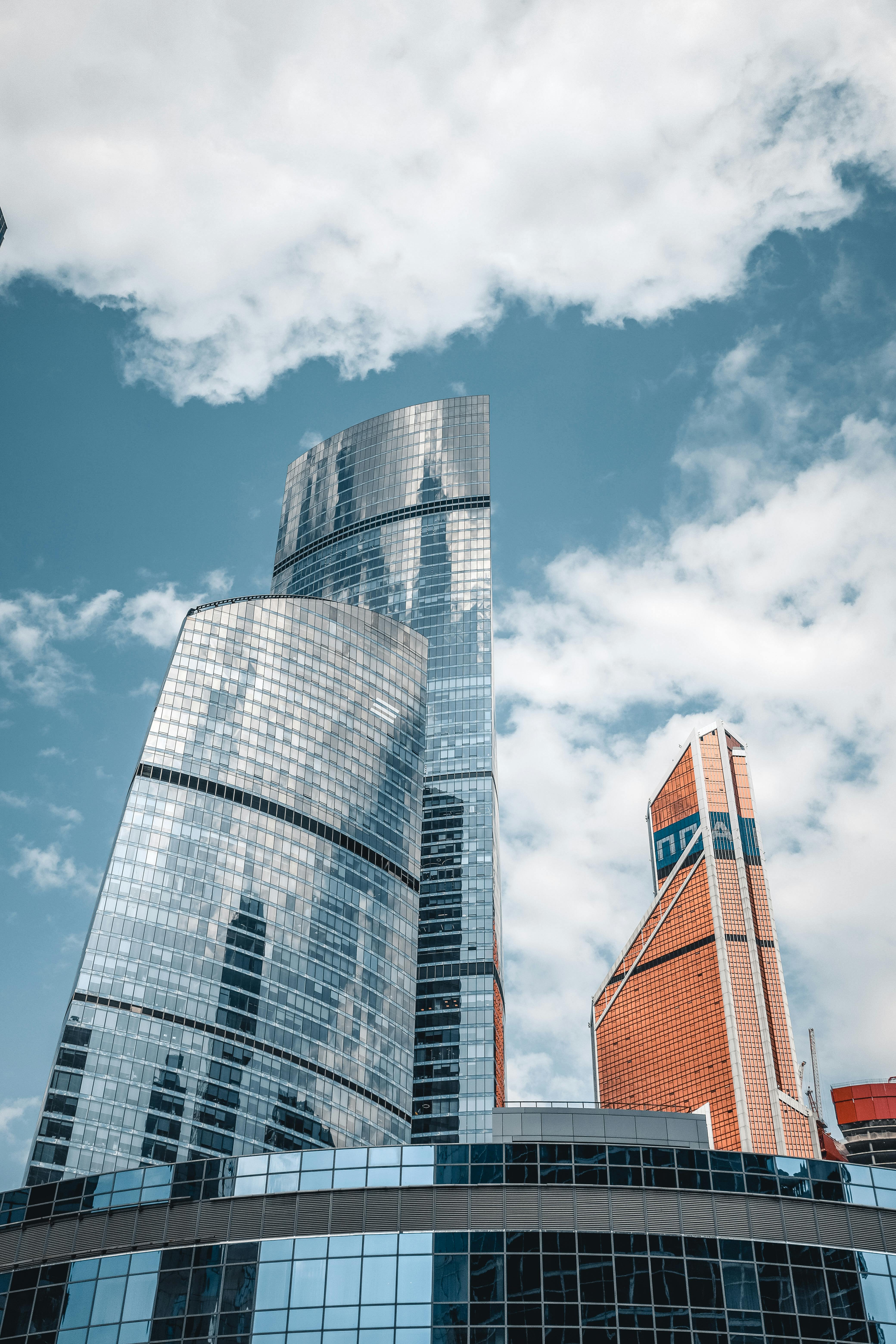 Low-Angle Shot of High-Rise Buildings · Free Stock Photo