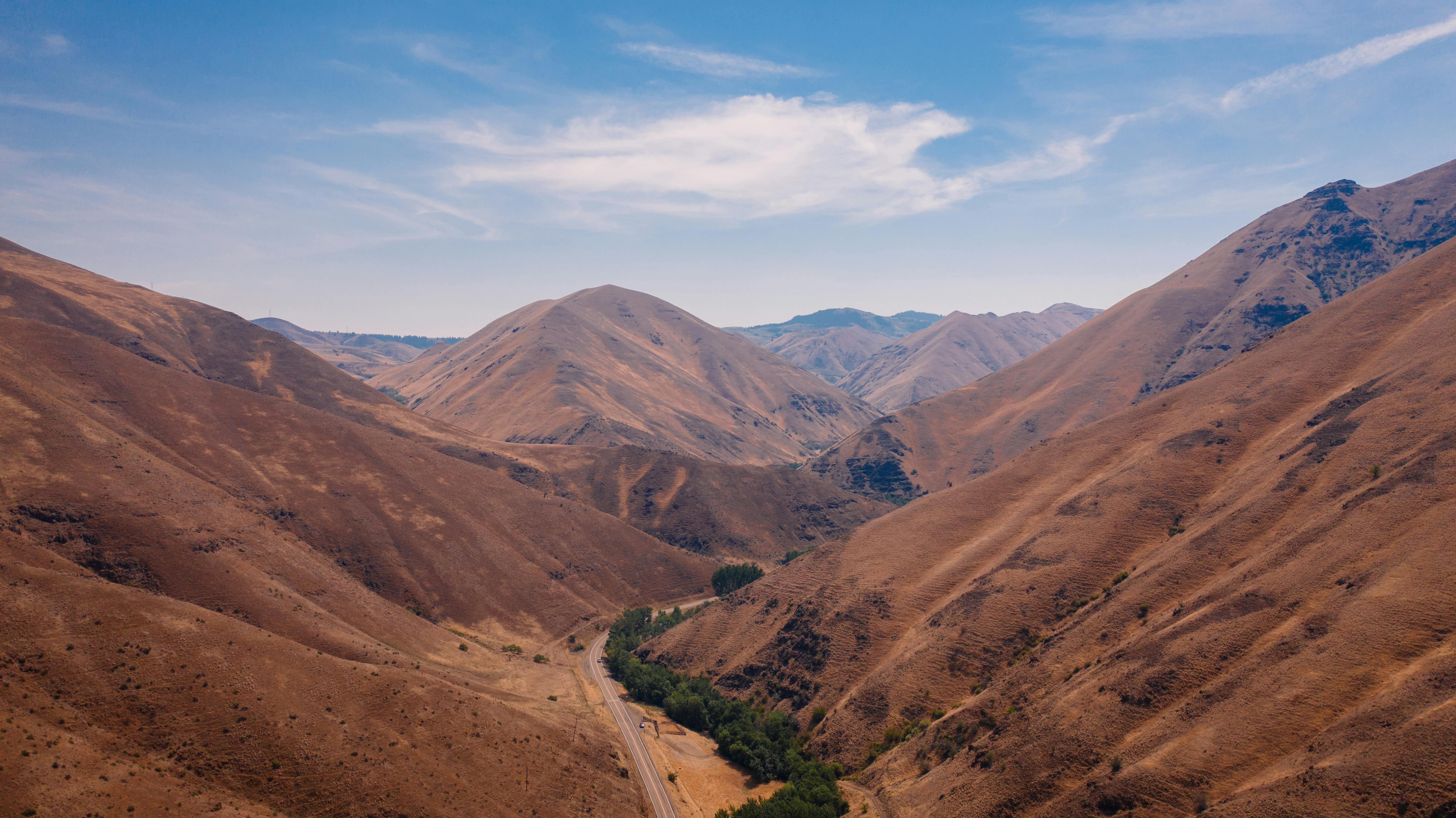 Aerial View of Rolling Landscape · Free Stock Photo