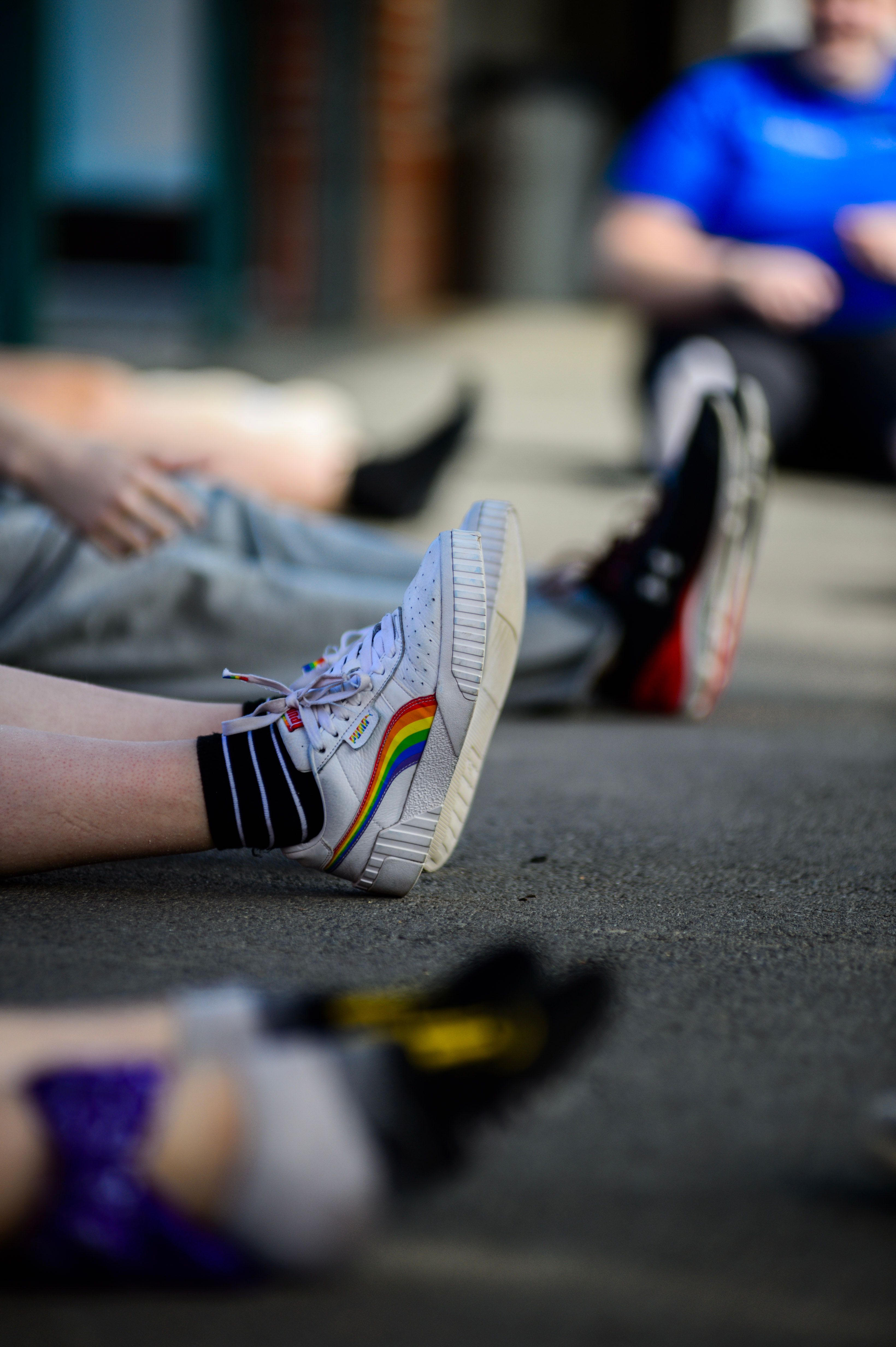 People Wearing Athletic Shoes · Free Stock Photo