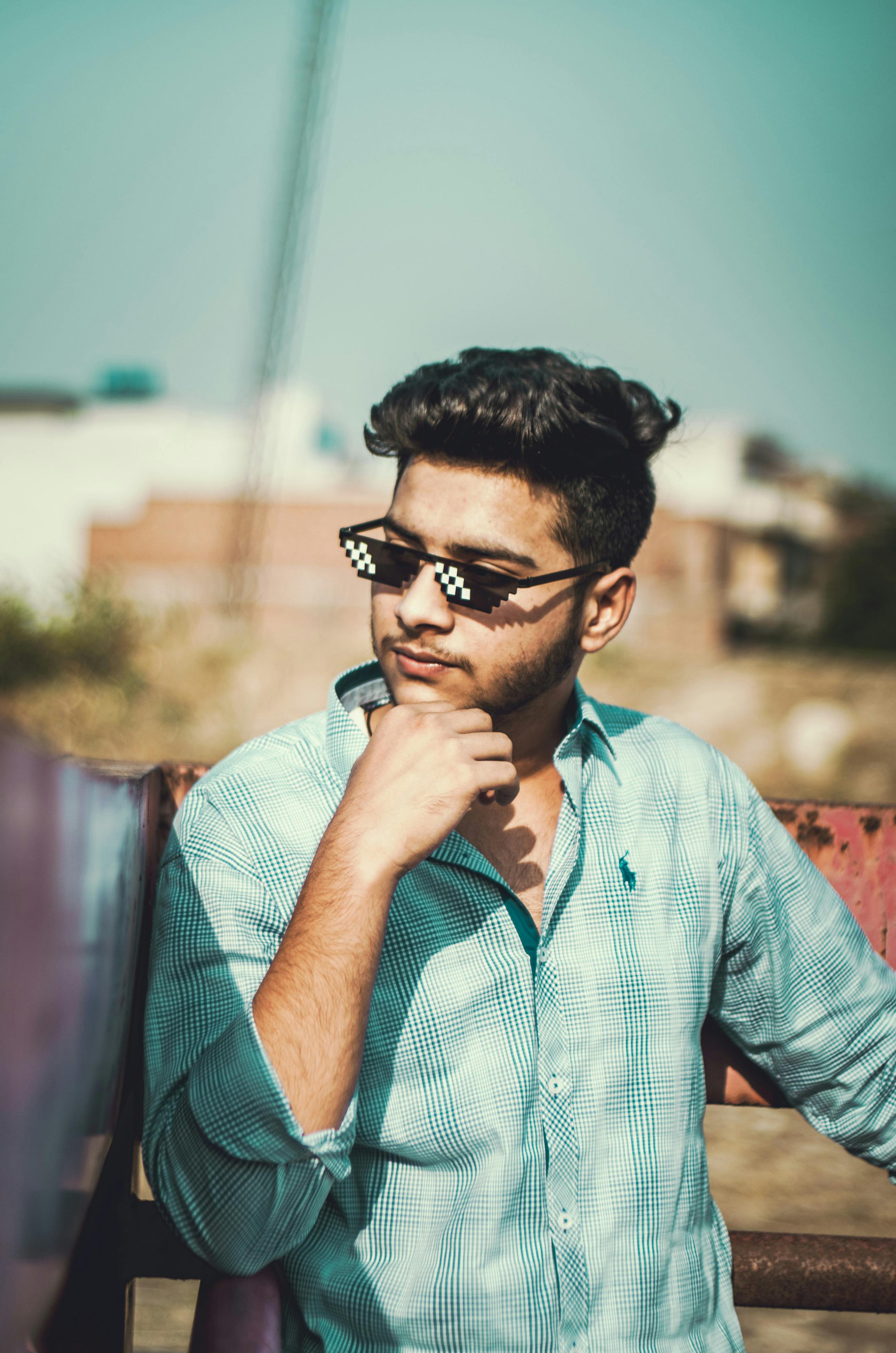 Portrait of Rapper on Dollar Wall Background · Free Stock Photo