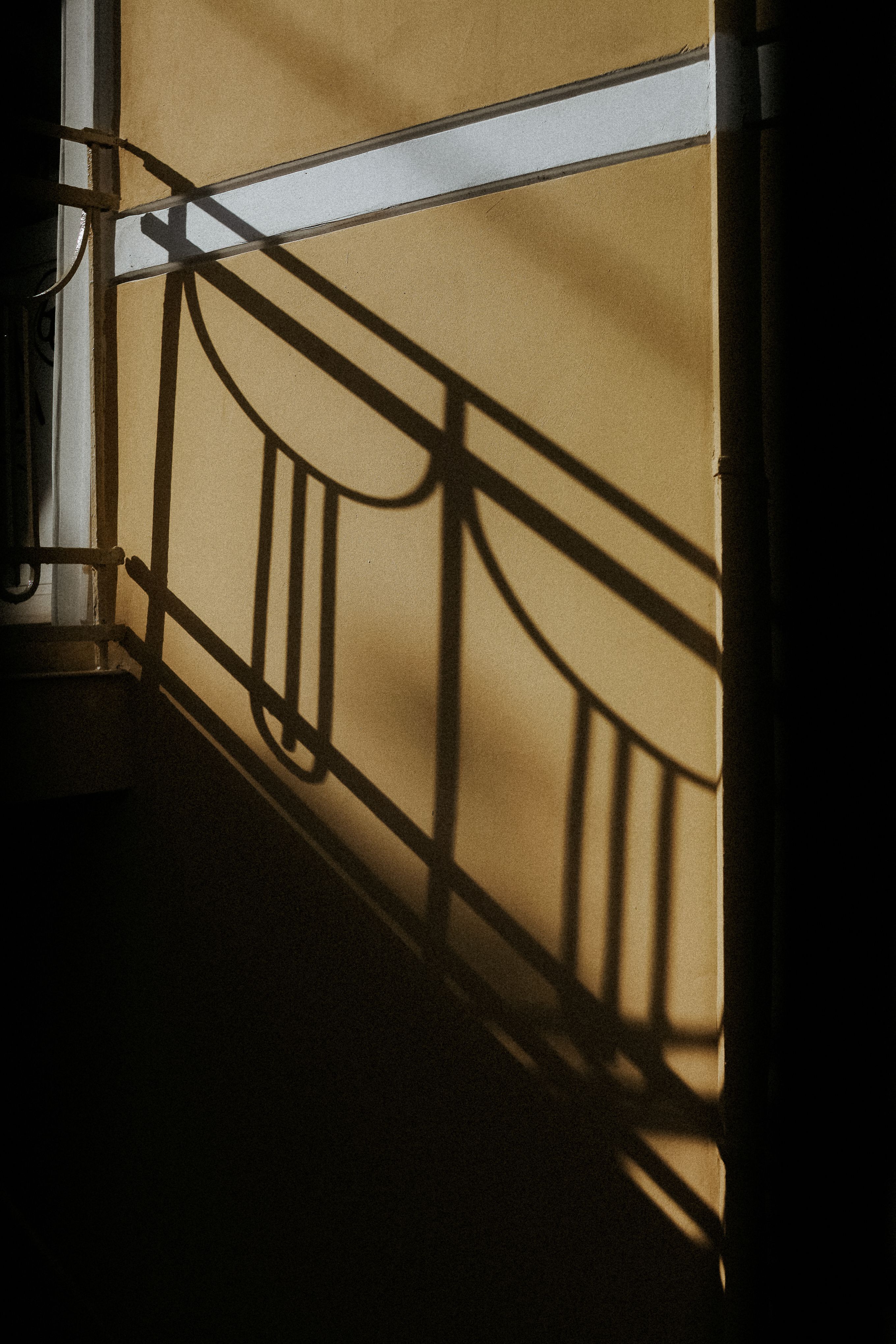 A Shadow of Stairs on the Wall · Free Stock Photo