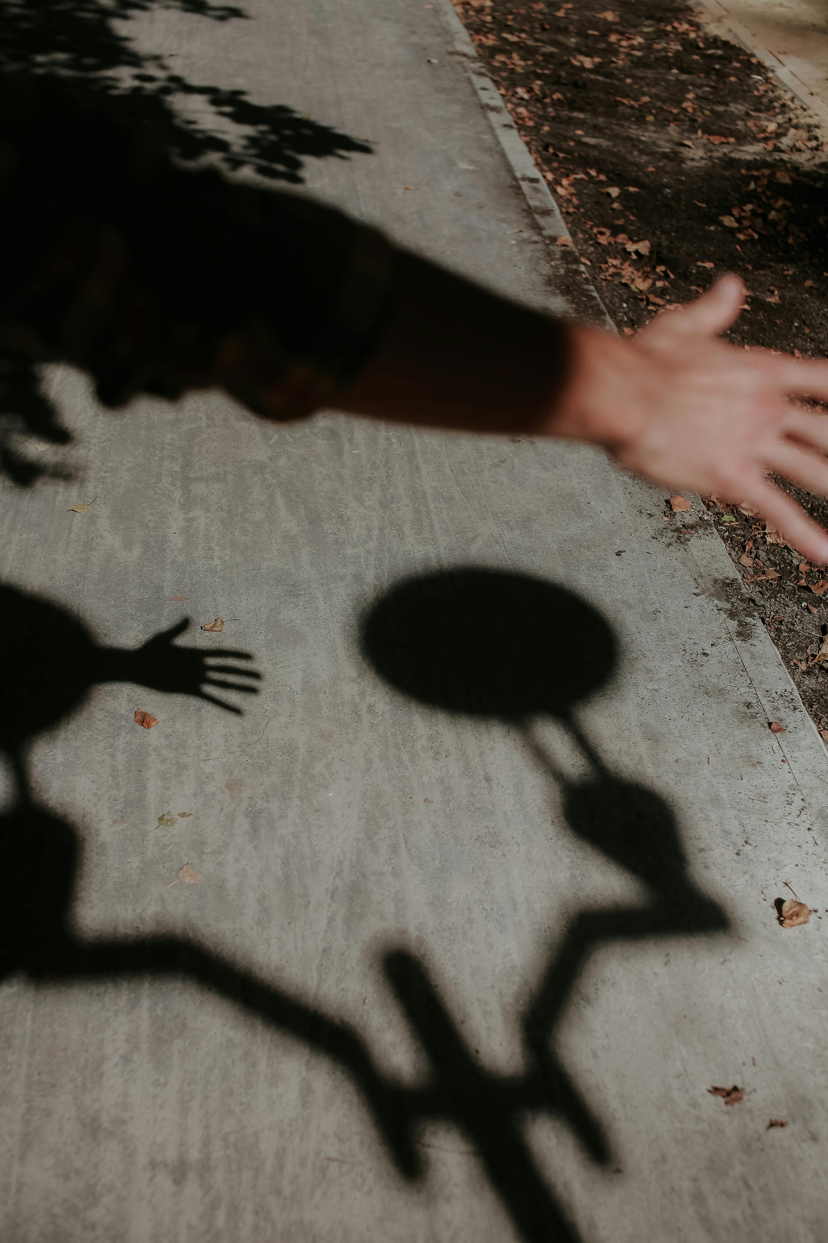 Shadows on Sidewalk · Free Stock Photo