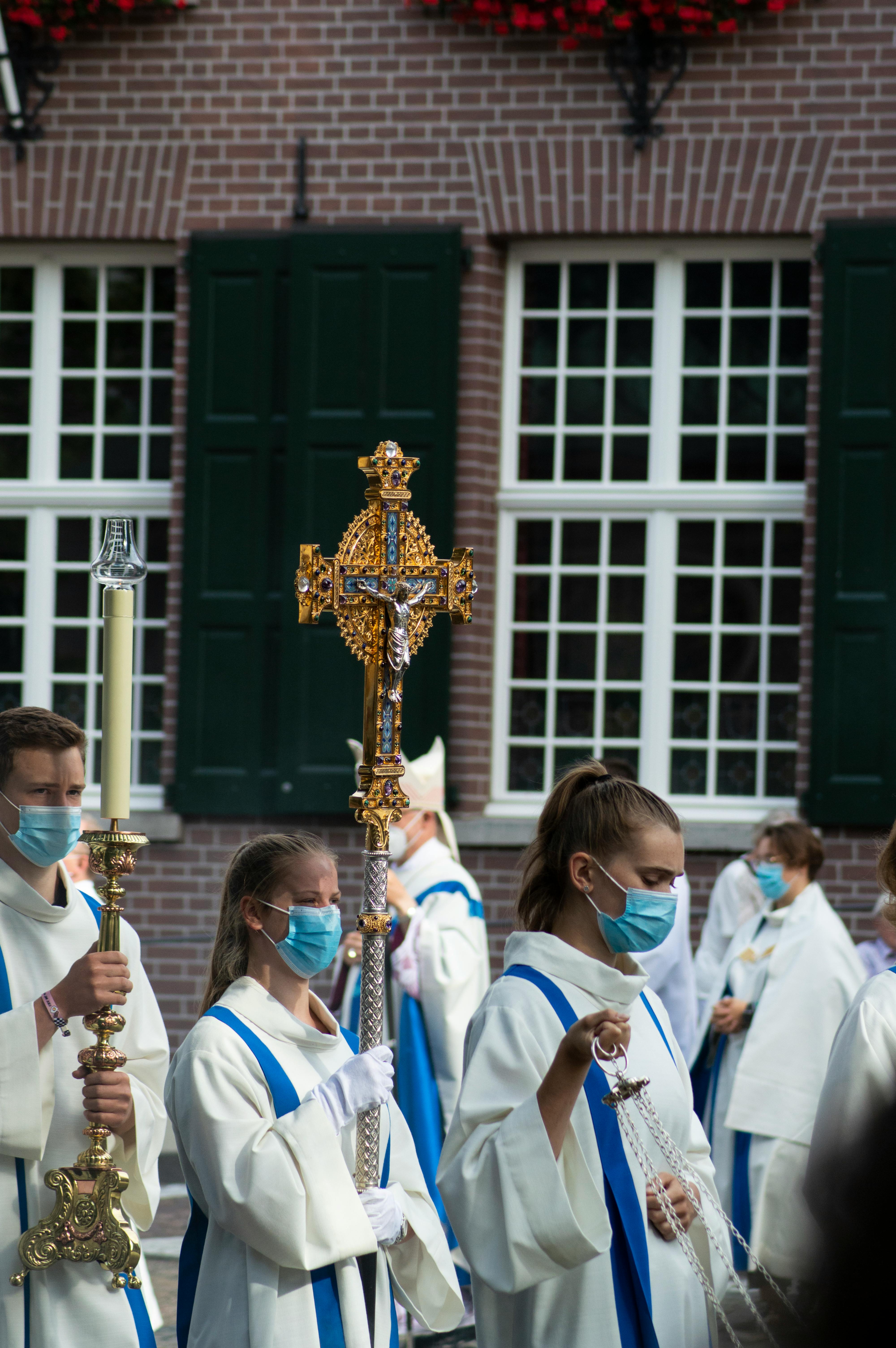 People Celebrating a Mass · Free Stock Photo