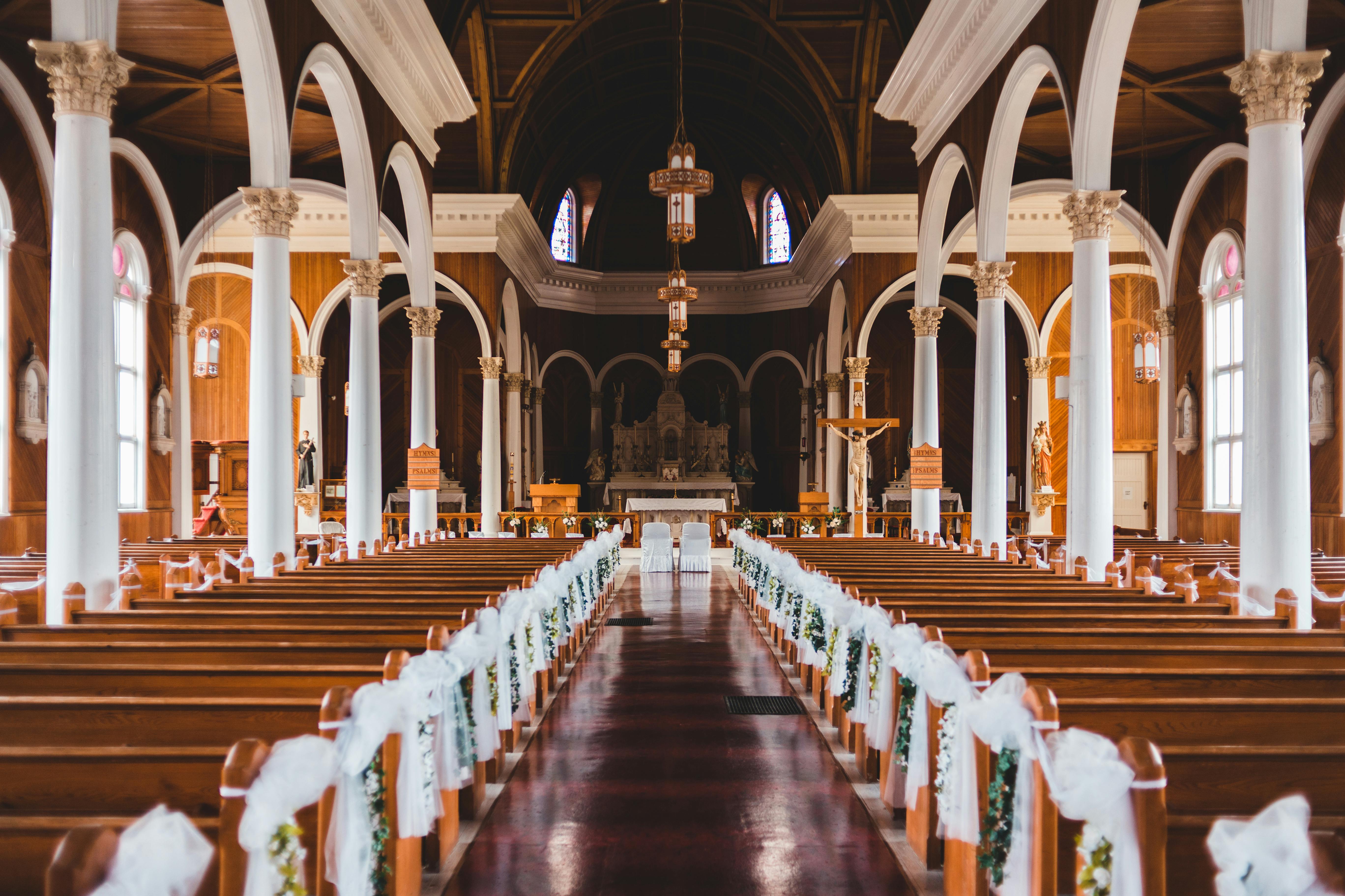 Pews inside the Church · Free Stock Photo