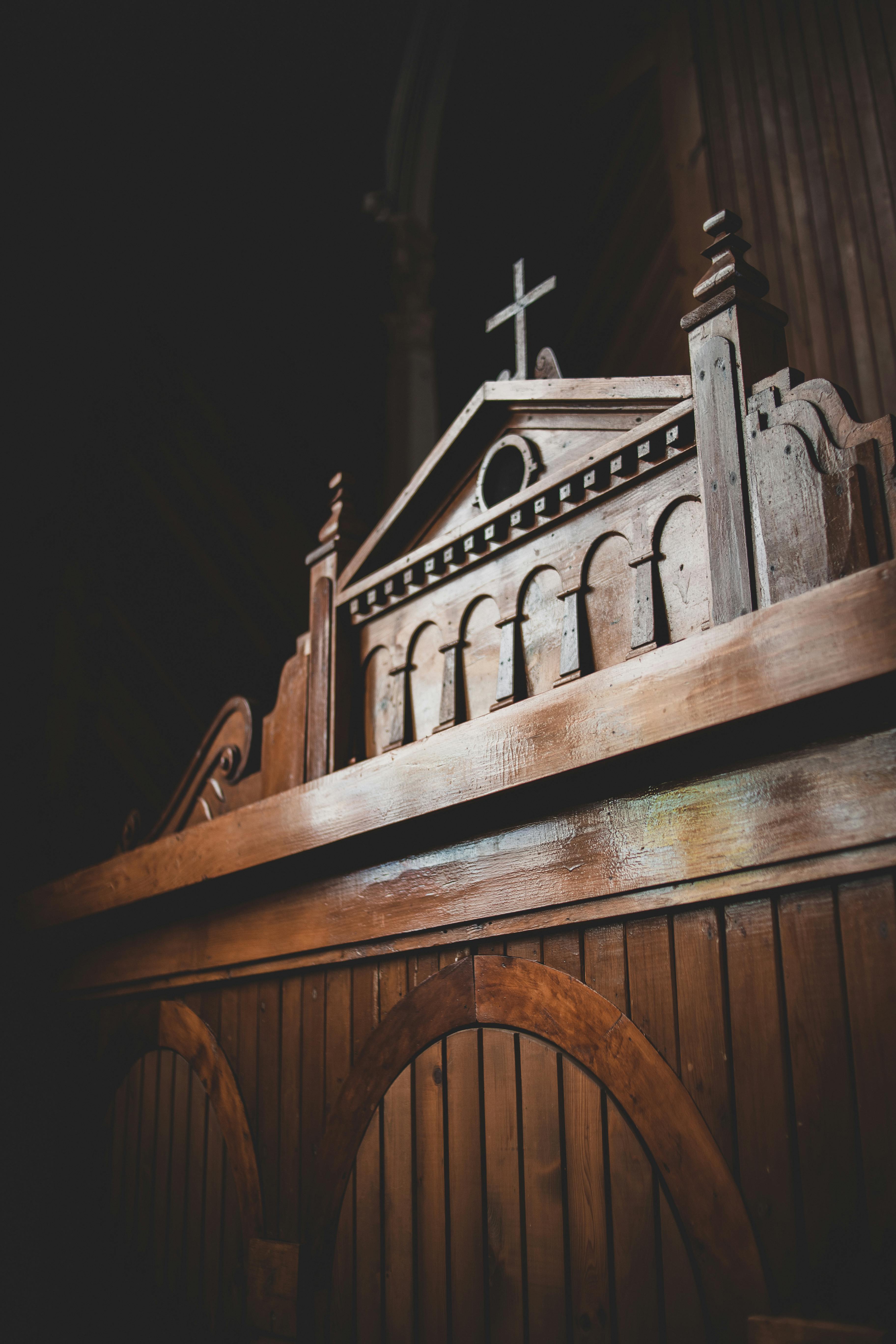 A White Church with a Blue Roof · Free Stock Photo