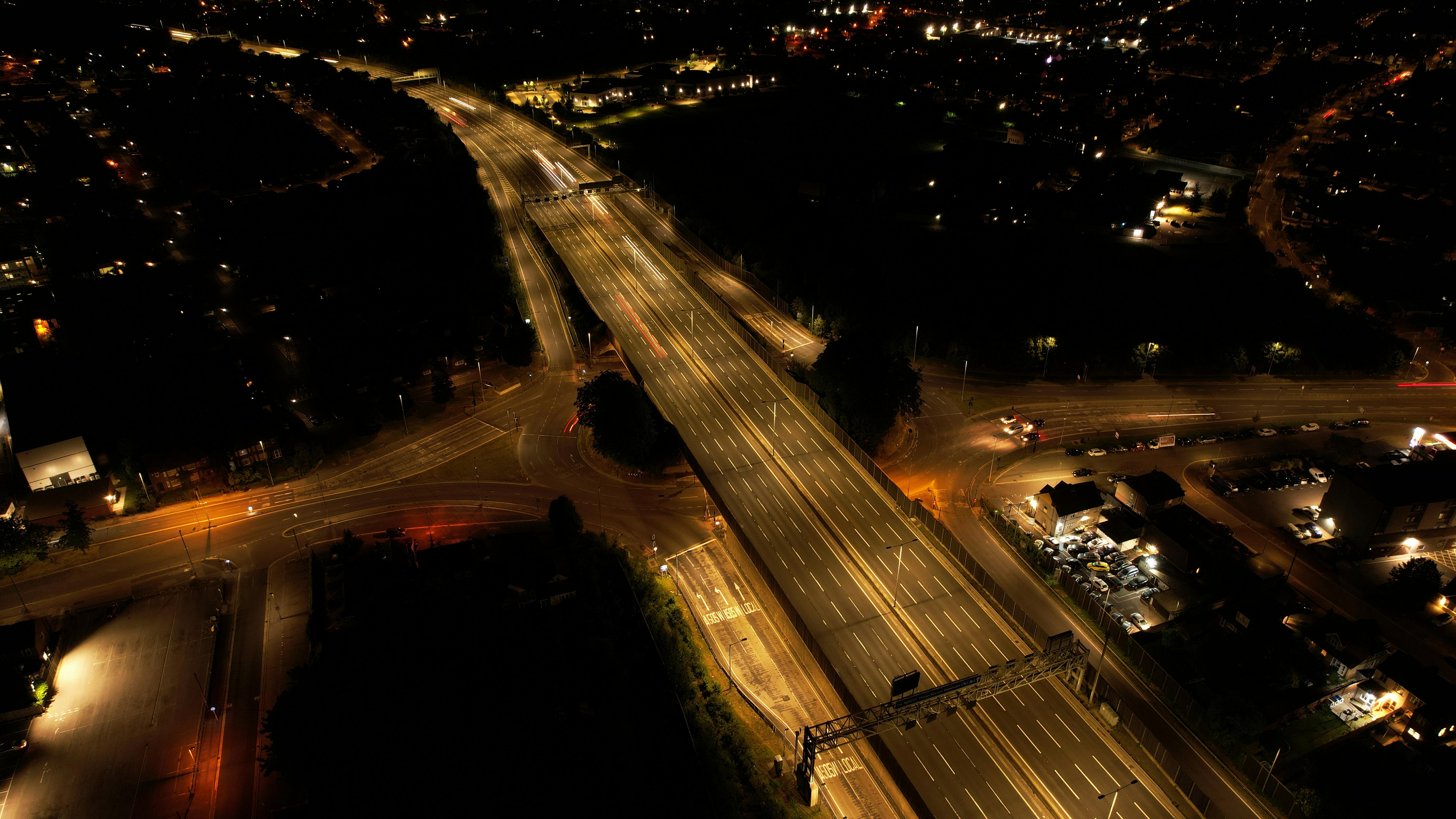 Aerial Photography of City Buildings during Nighttime · Free Stock Photo