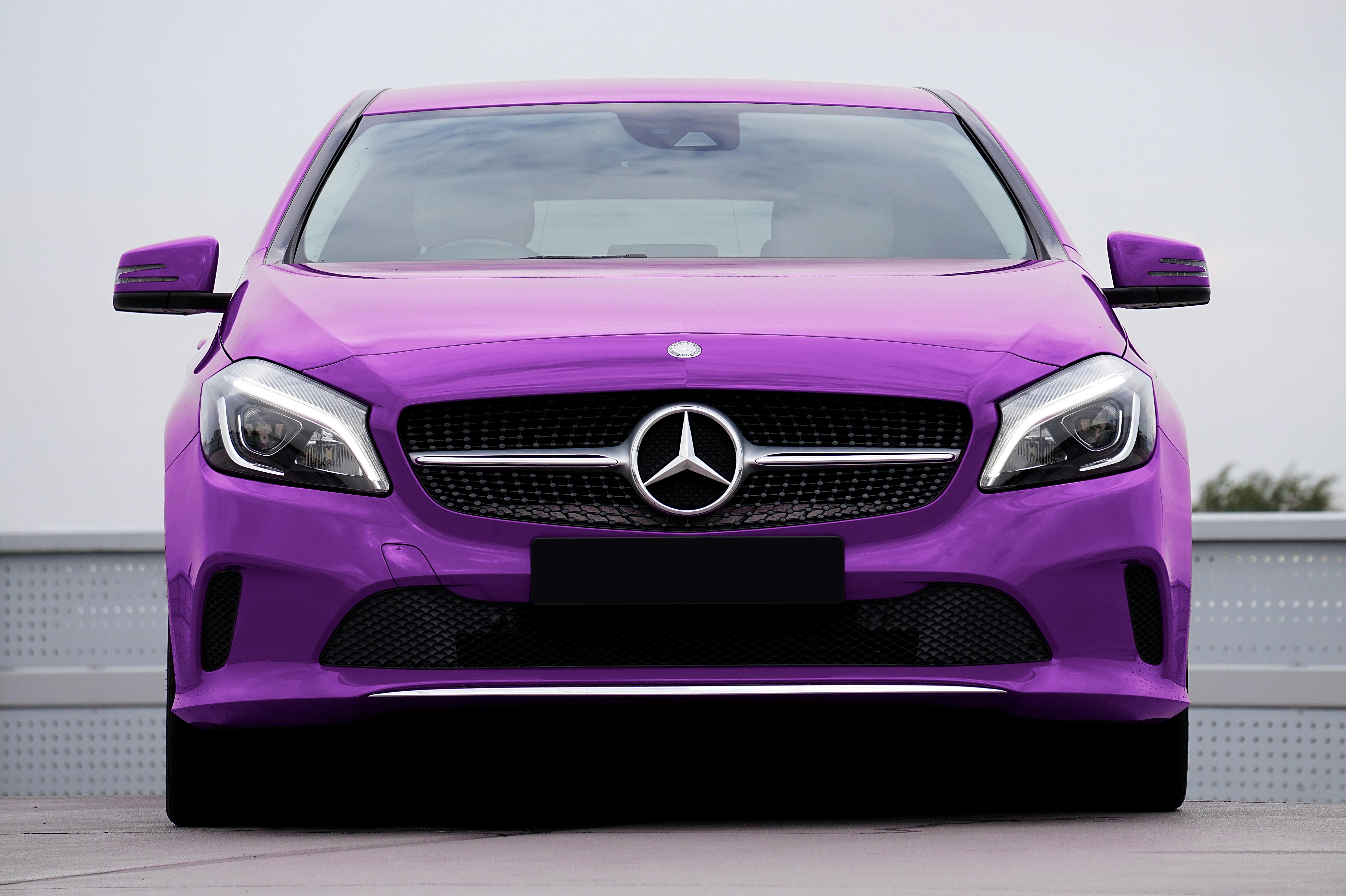 Purple Mercedes Benz Car · Free Stock Photo