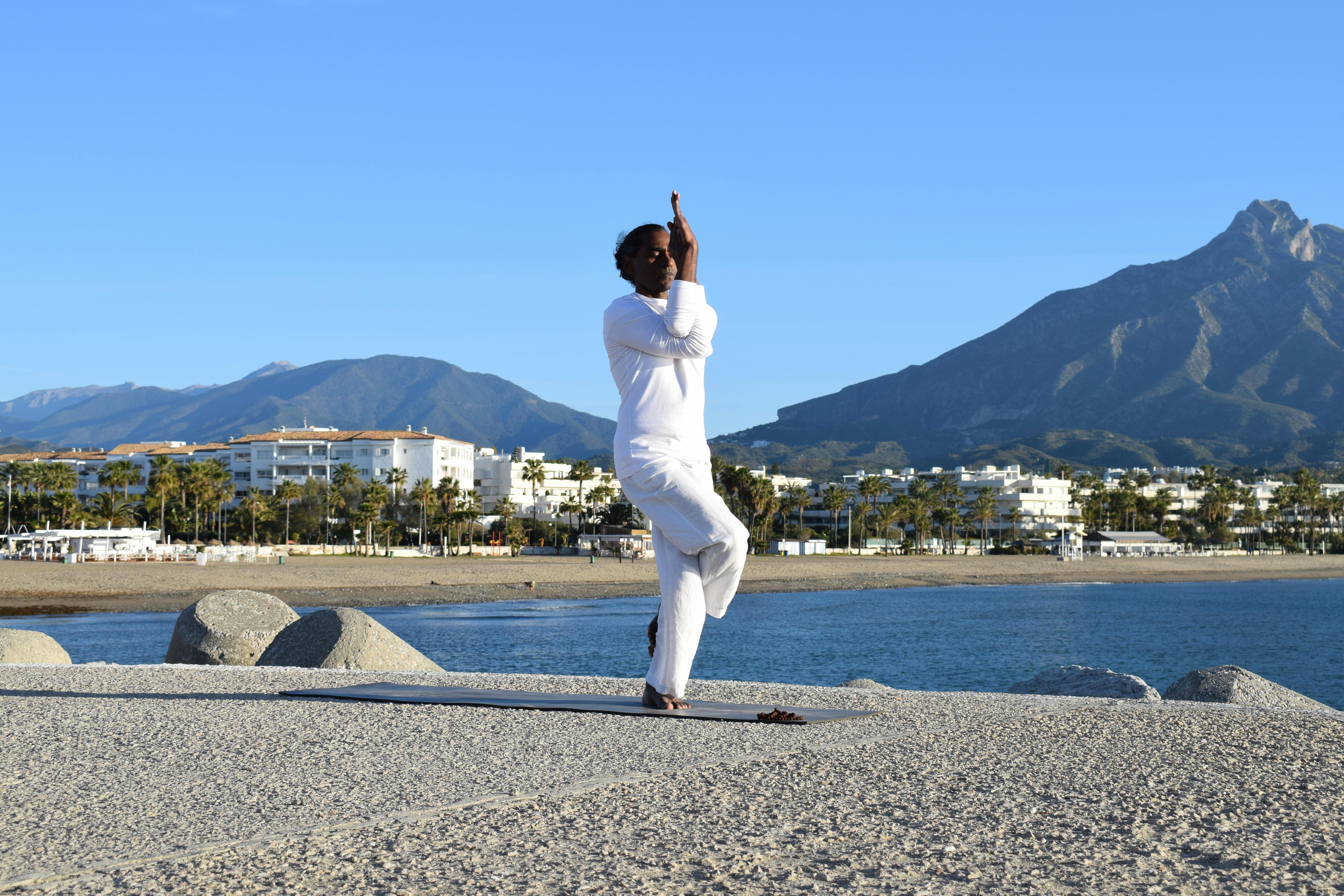 Photo of a Man Doing Yoga · Free Stock Photo