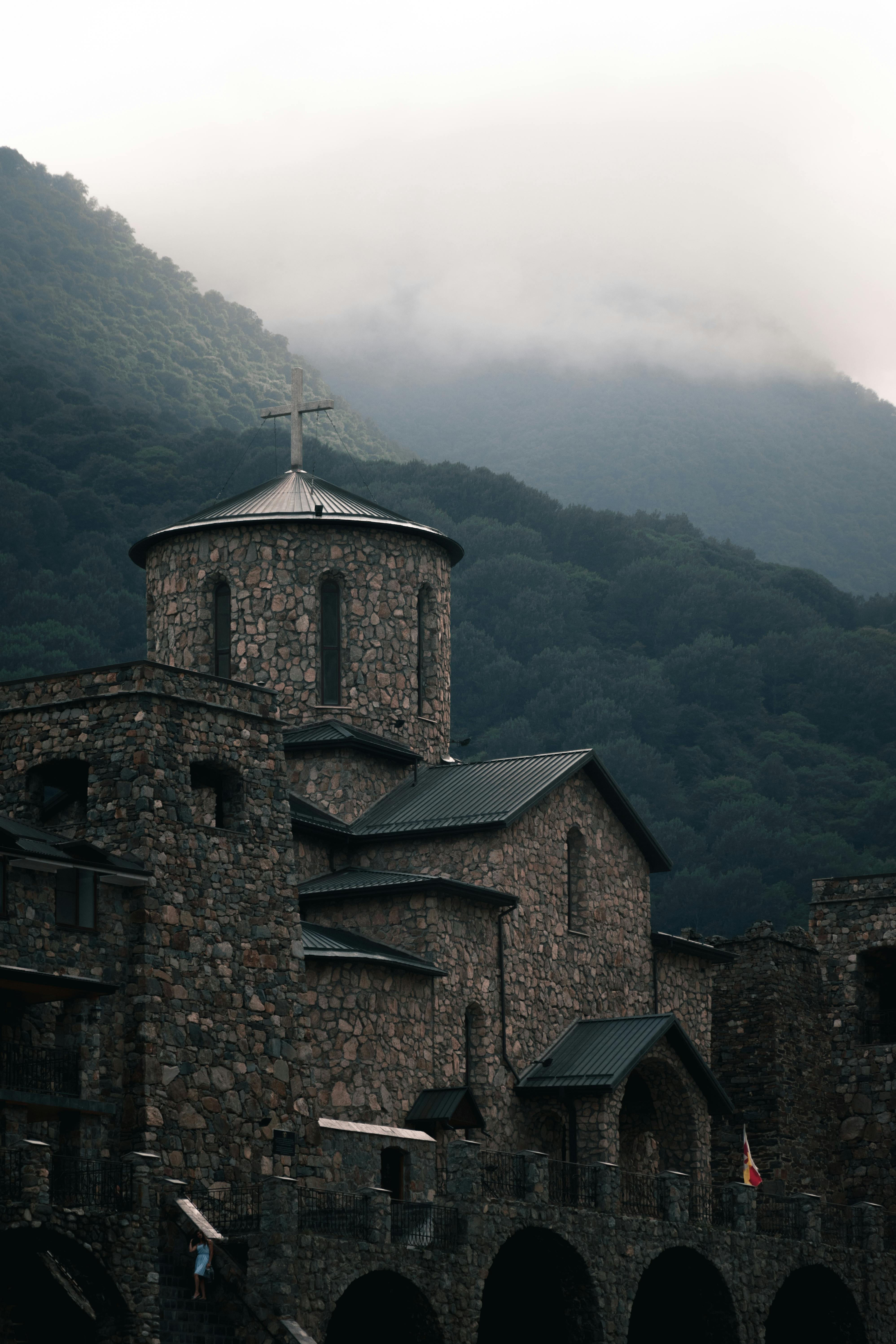 Stone Monastery in Mountains · Free Stock Photo