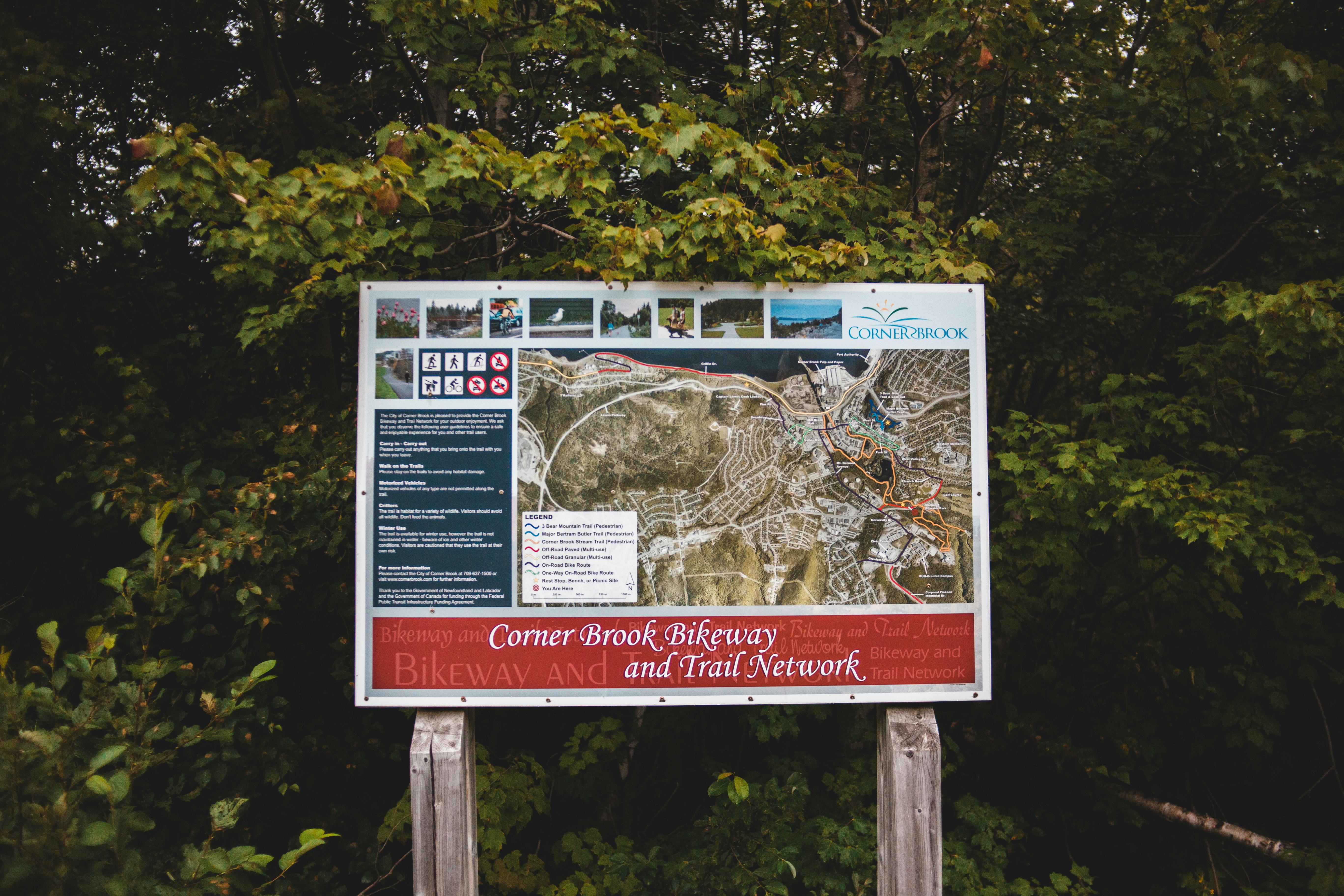 Bikeway Information Sign · Free Stock Photo