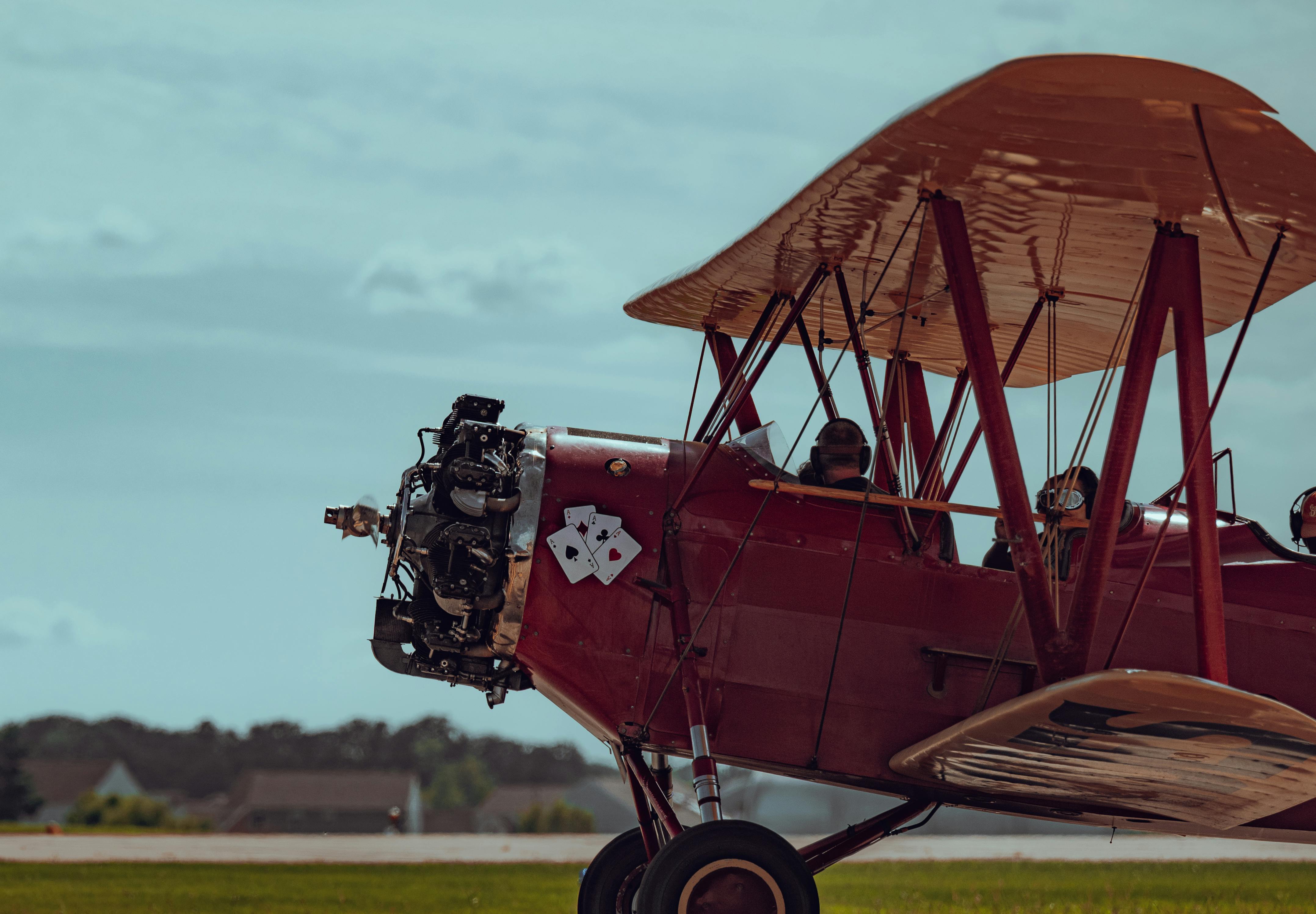 Photo of a Red Airplane · Free Stock Photo