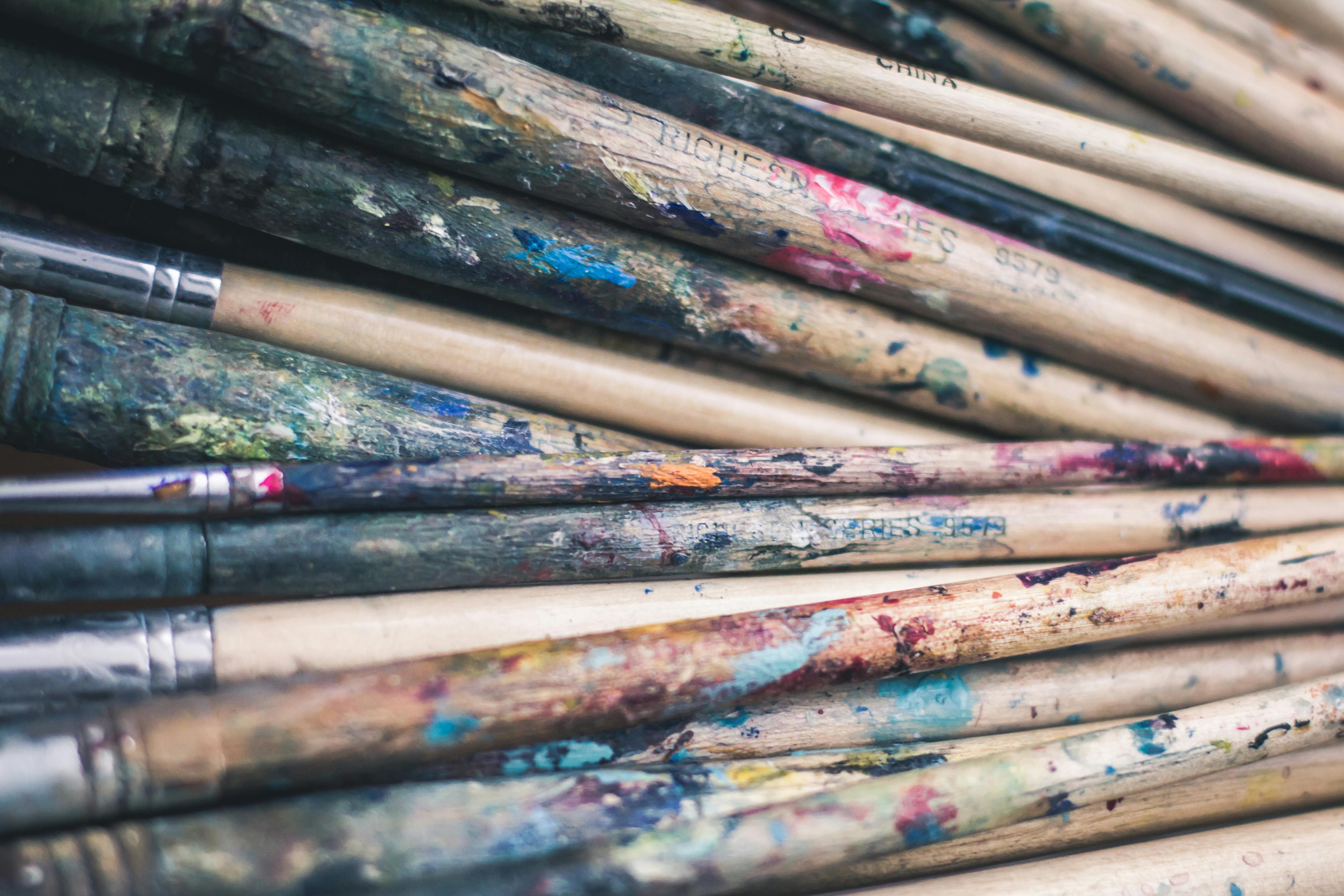 Pile of Paint Brush · Free Stock Photo