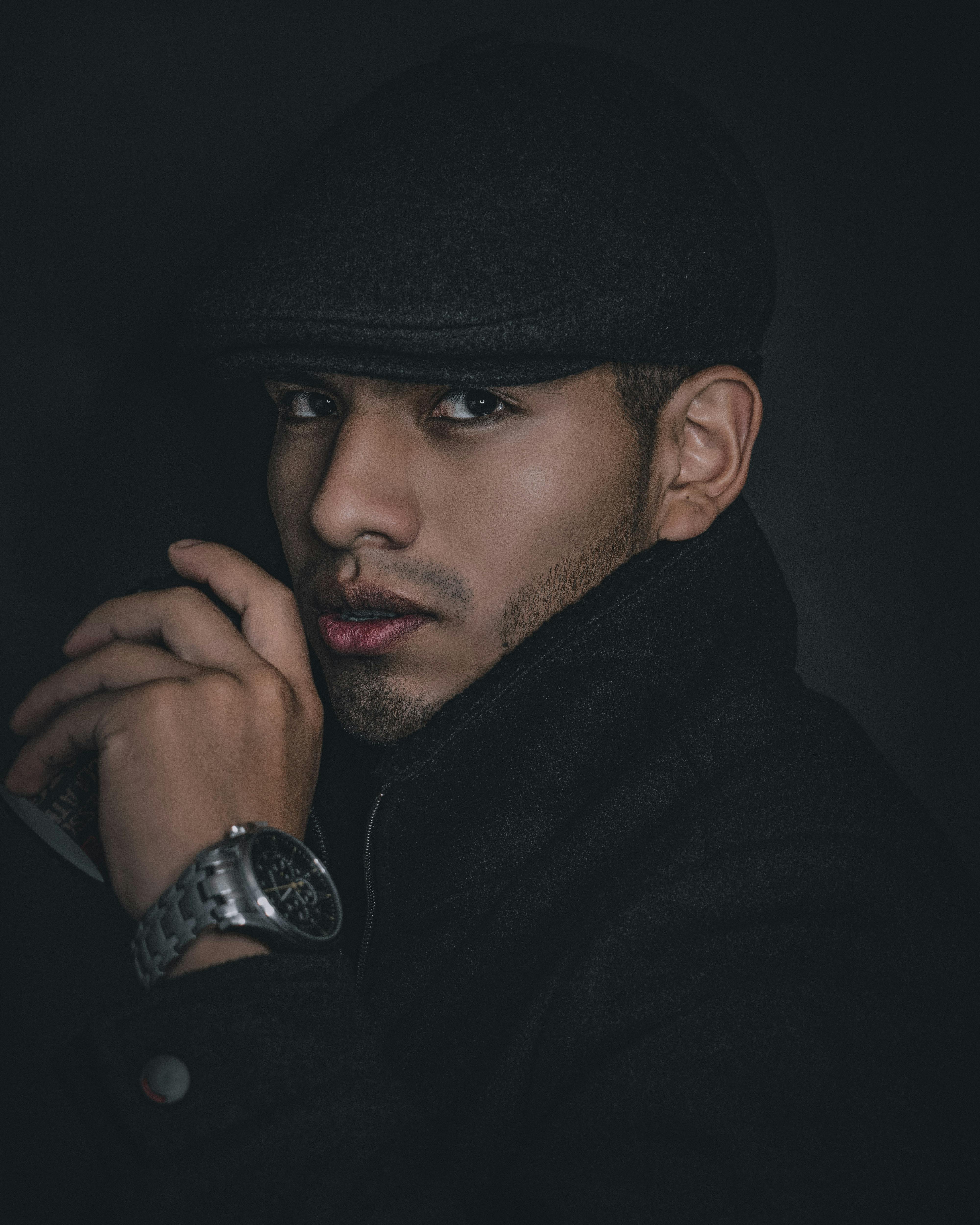 Portrait of a Man Wearing a Flat Cap · Free Stock Photo
