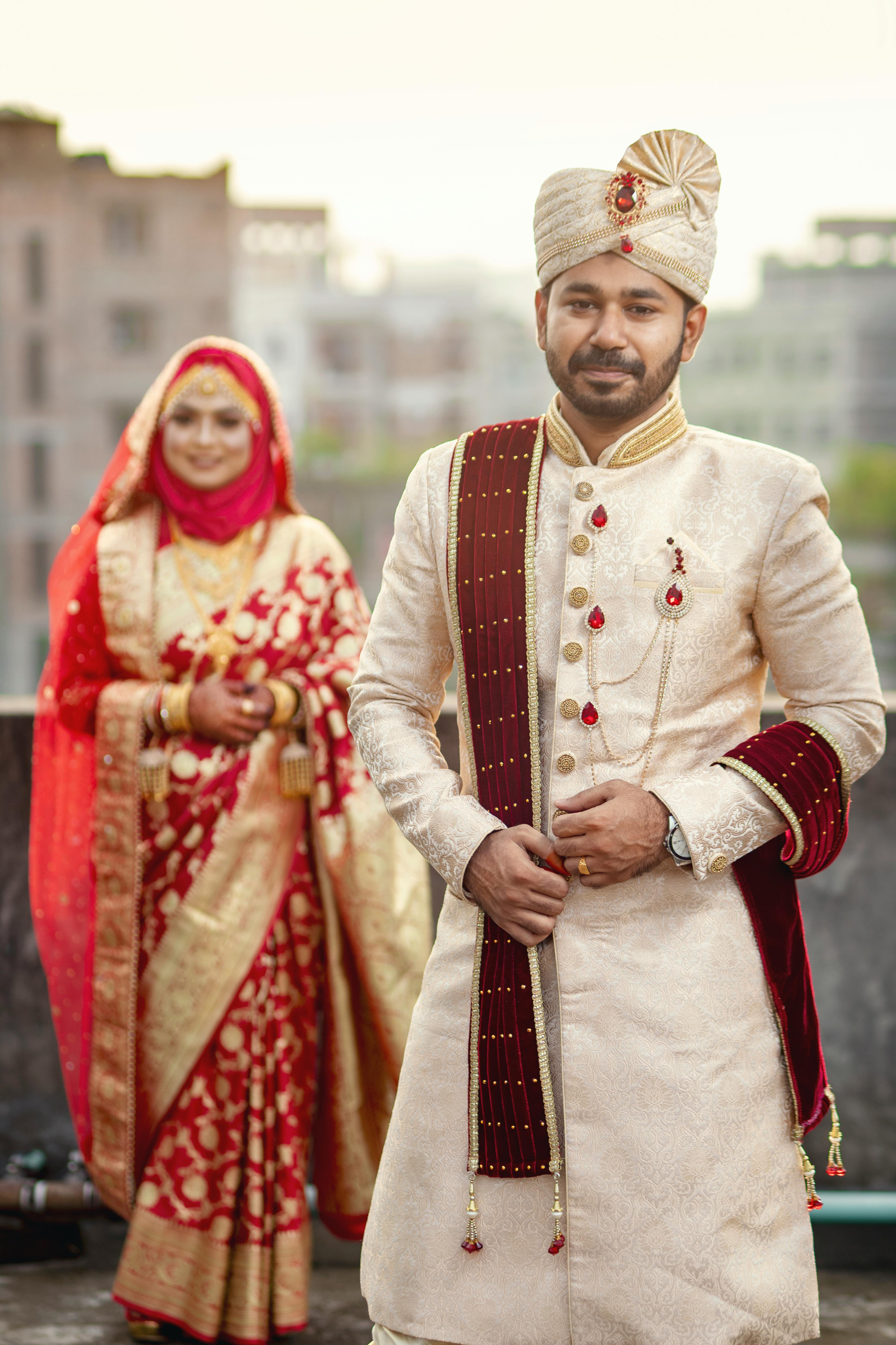 Couple in Traditional Costumes Posing near Tree in Nature · Free Stock ...