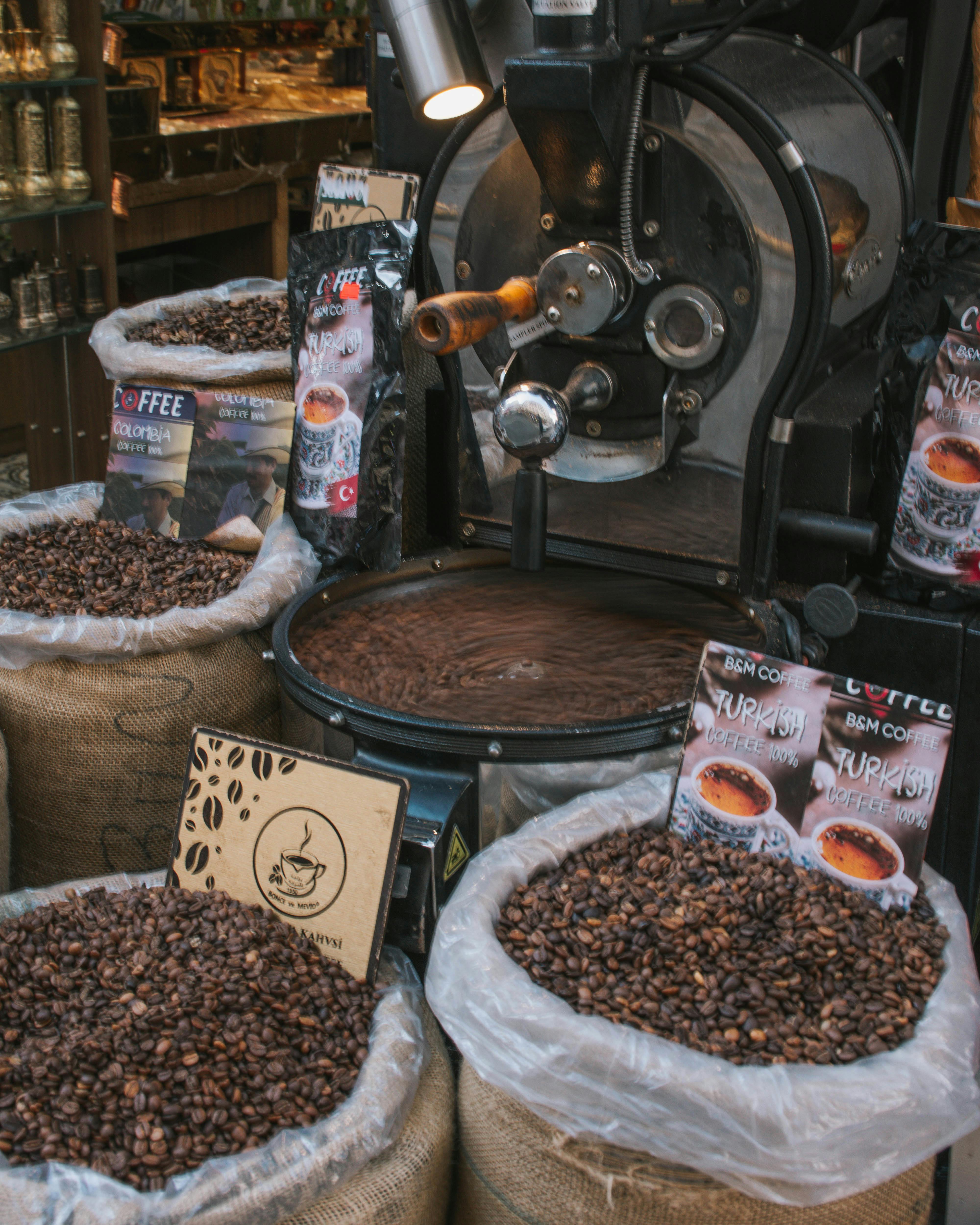 A Bag with Coffee Beans · Free Stock Photo