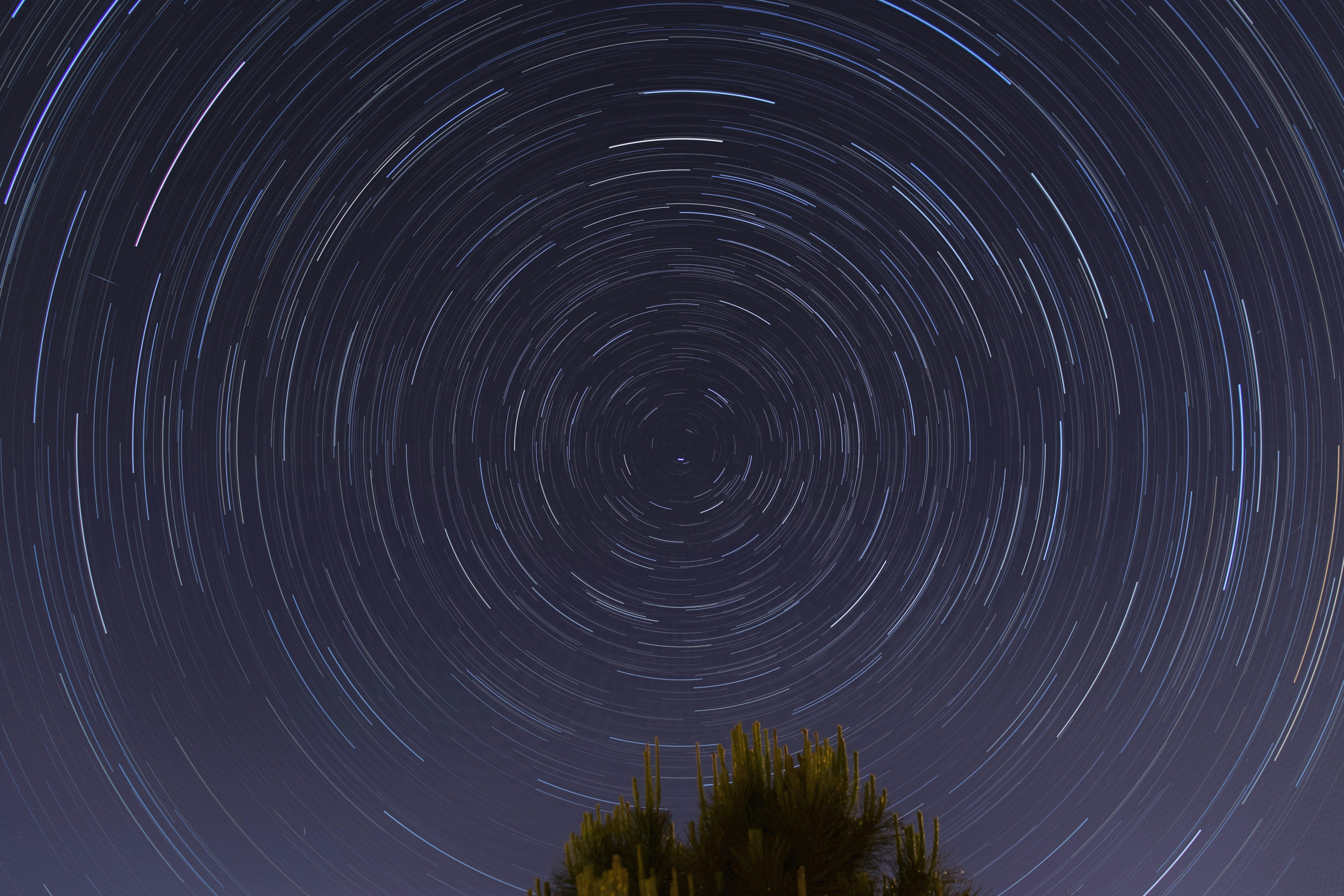 Circular Star Trails · Free Stock Photo