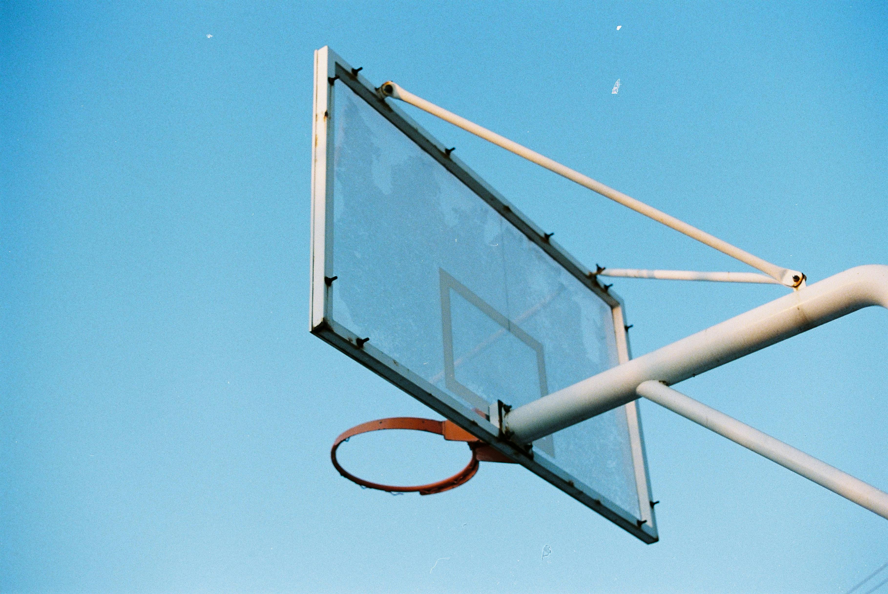Basketball Hoop on Court · Free Stock Photo