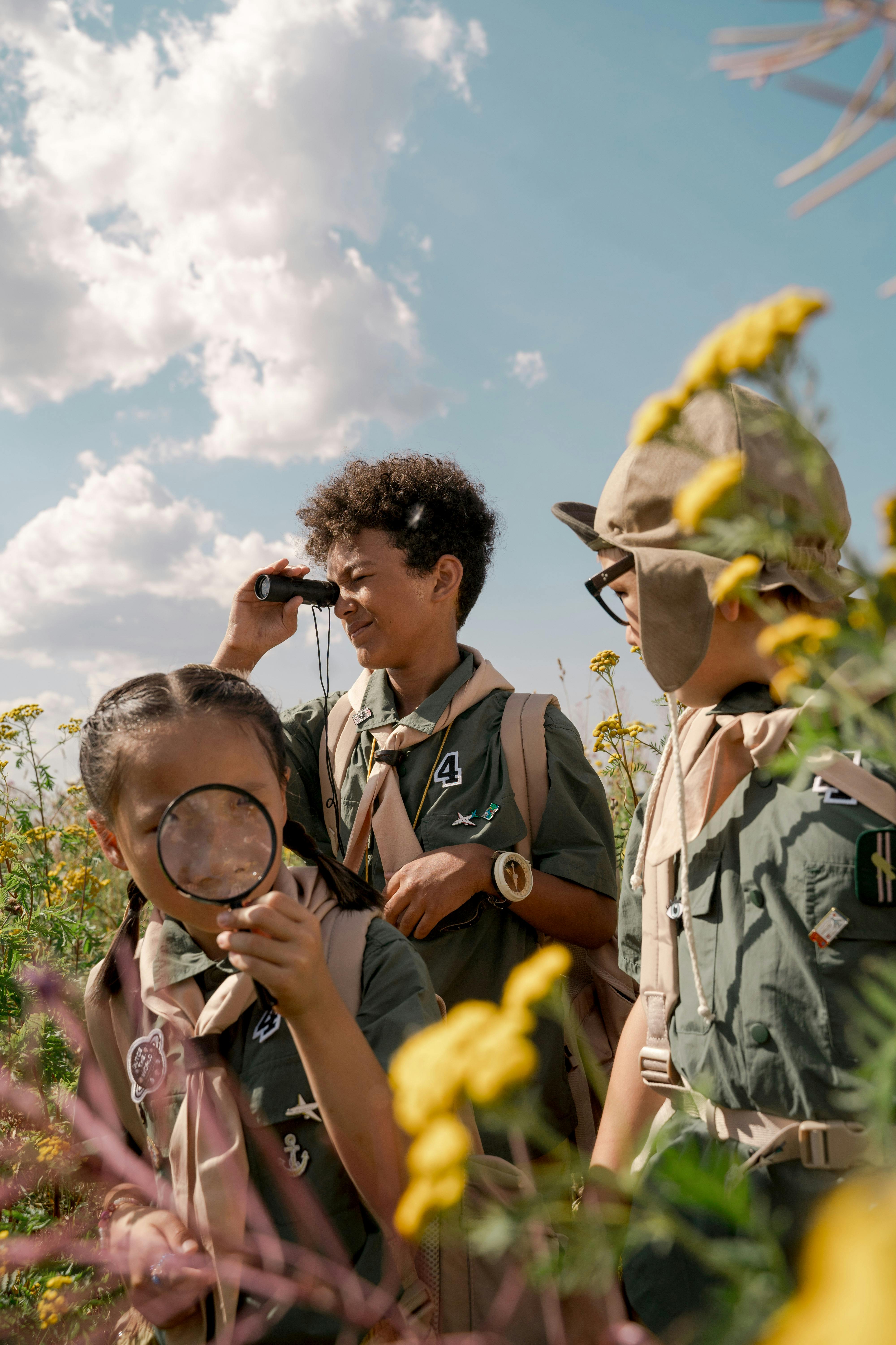 A Group of Kids Scouting · Free Stock Photo