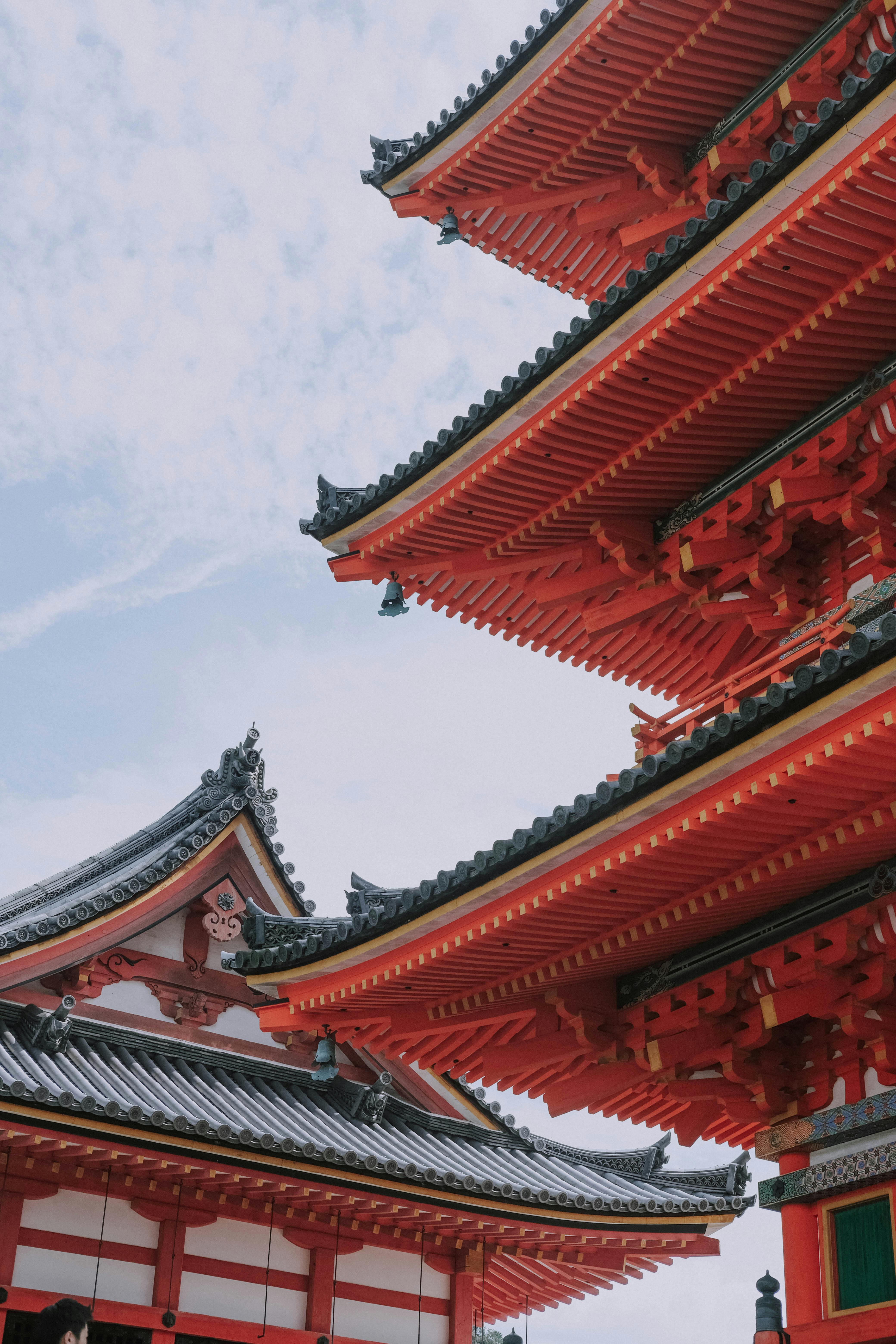 Red and Black Temple Surrounded by Trees Photo · Free Stock Photo