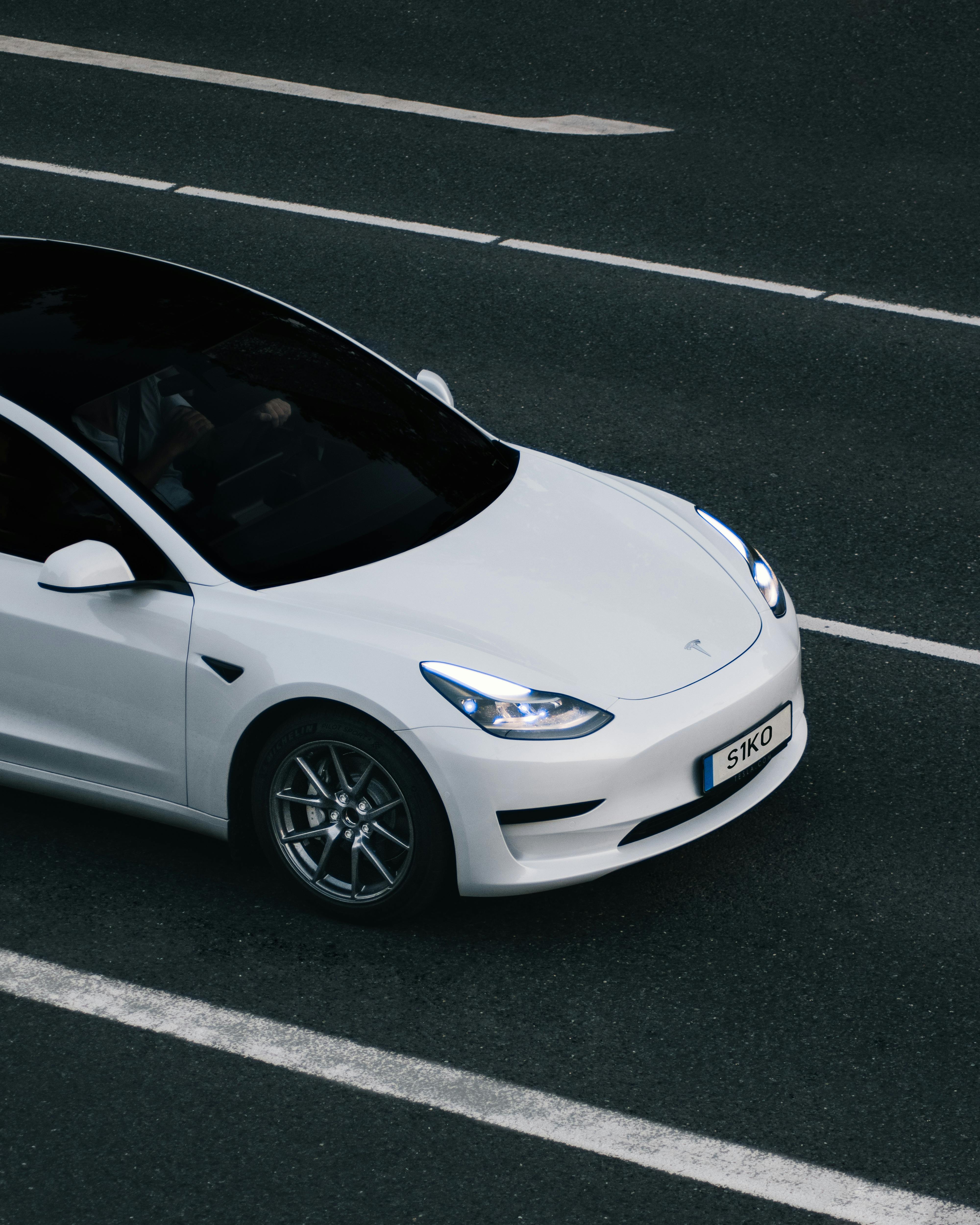 White Car on the Road · Free Stock Photo