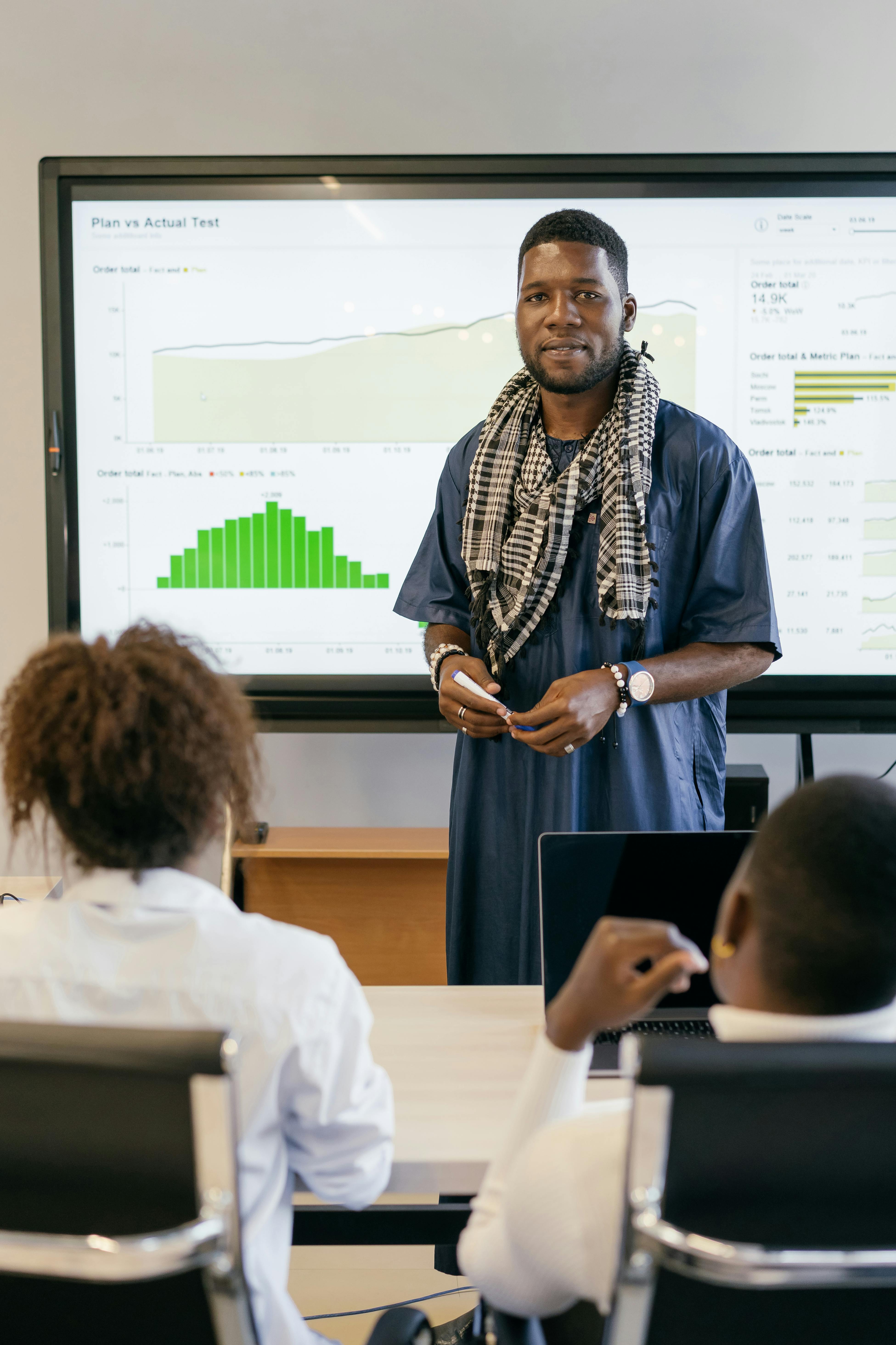 Black Man Making a Presentation in an Office · Free Stock Photo