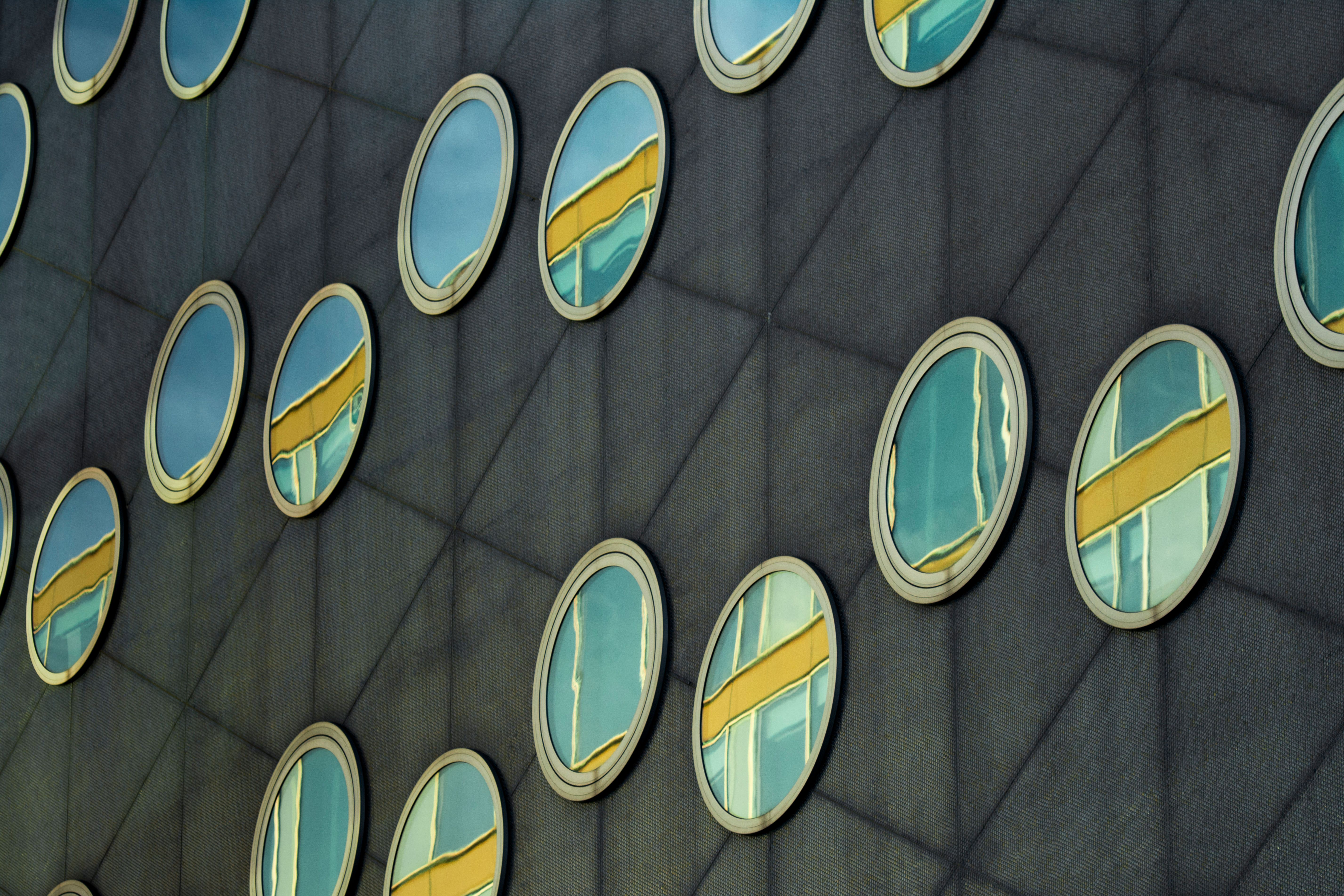 Reflections In Glass Round Buildings Photos, Download The BEST Free ...
