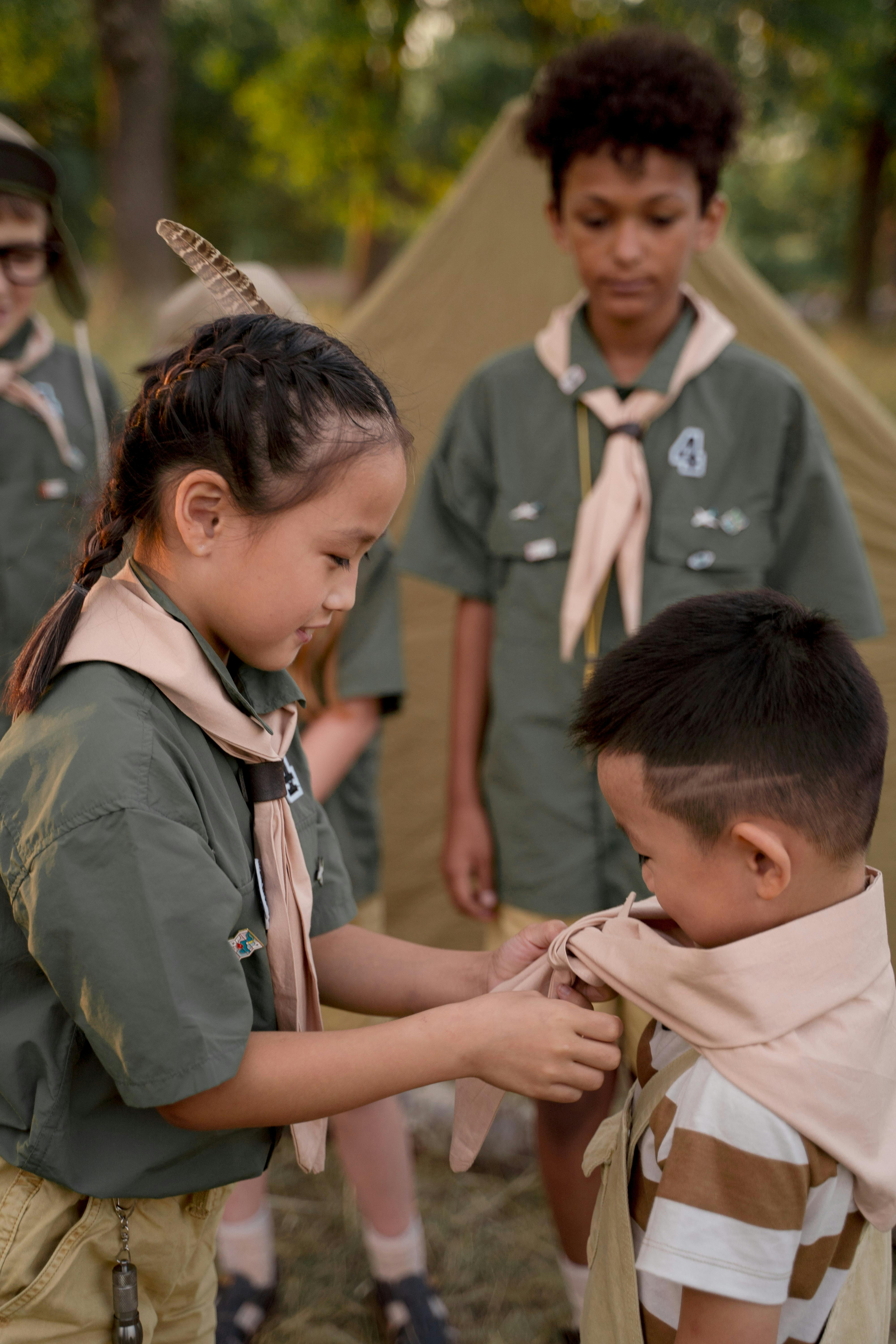 A Group of Kids Scouting · Free Stock Photo