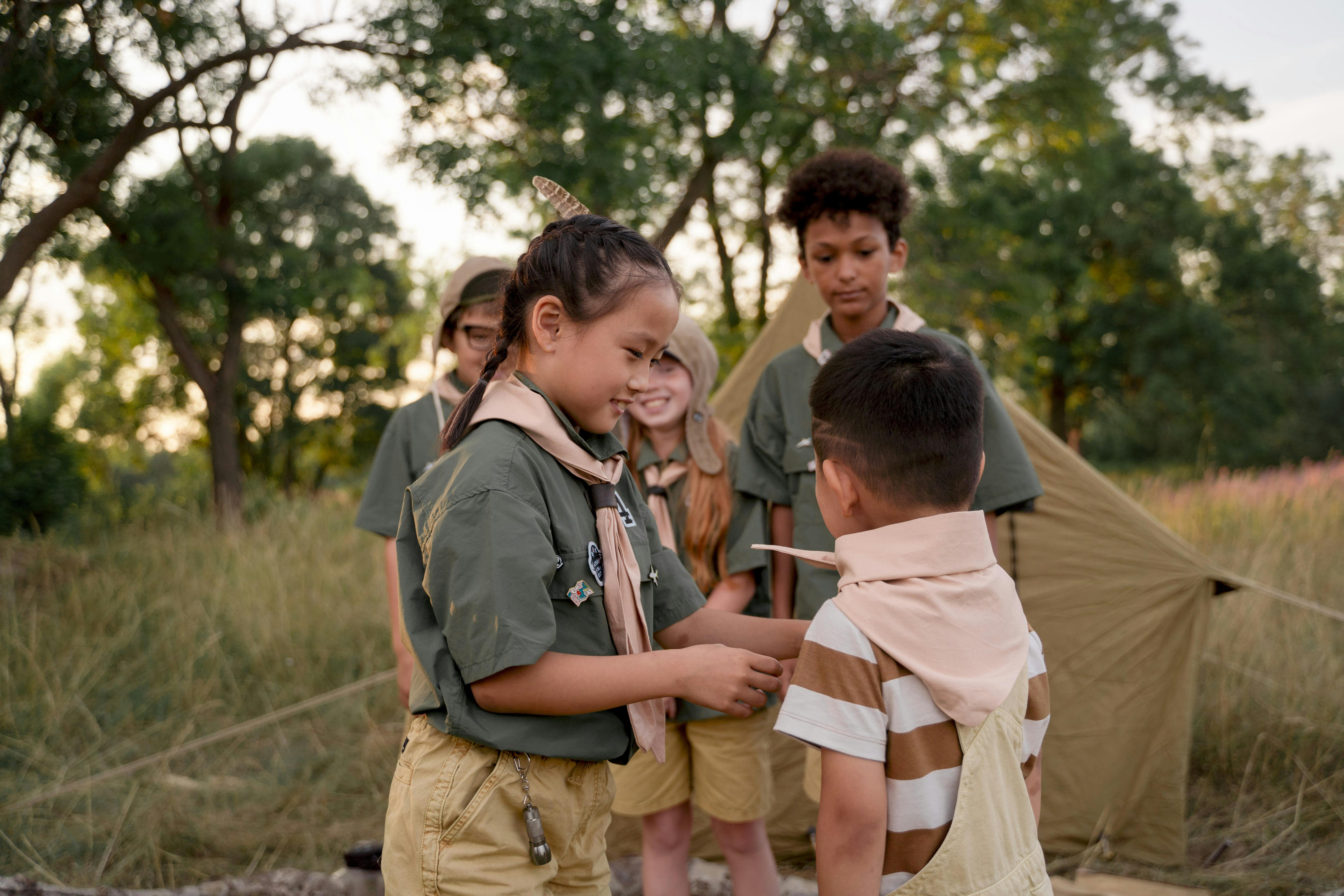 A Group of Kids Scouting · Free Stock Photo