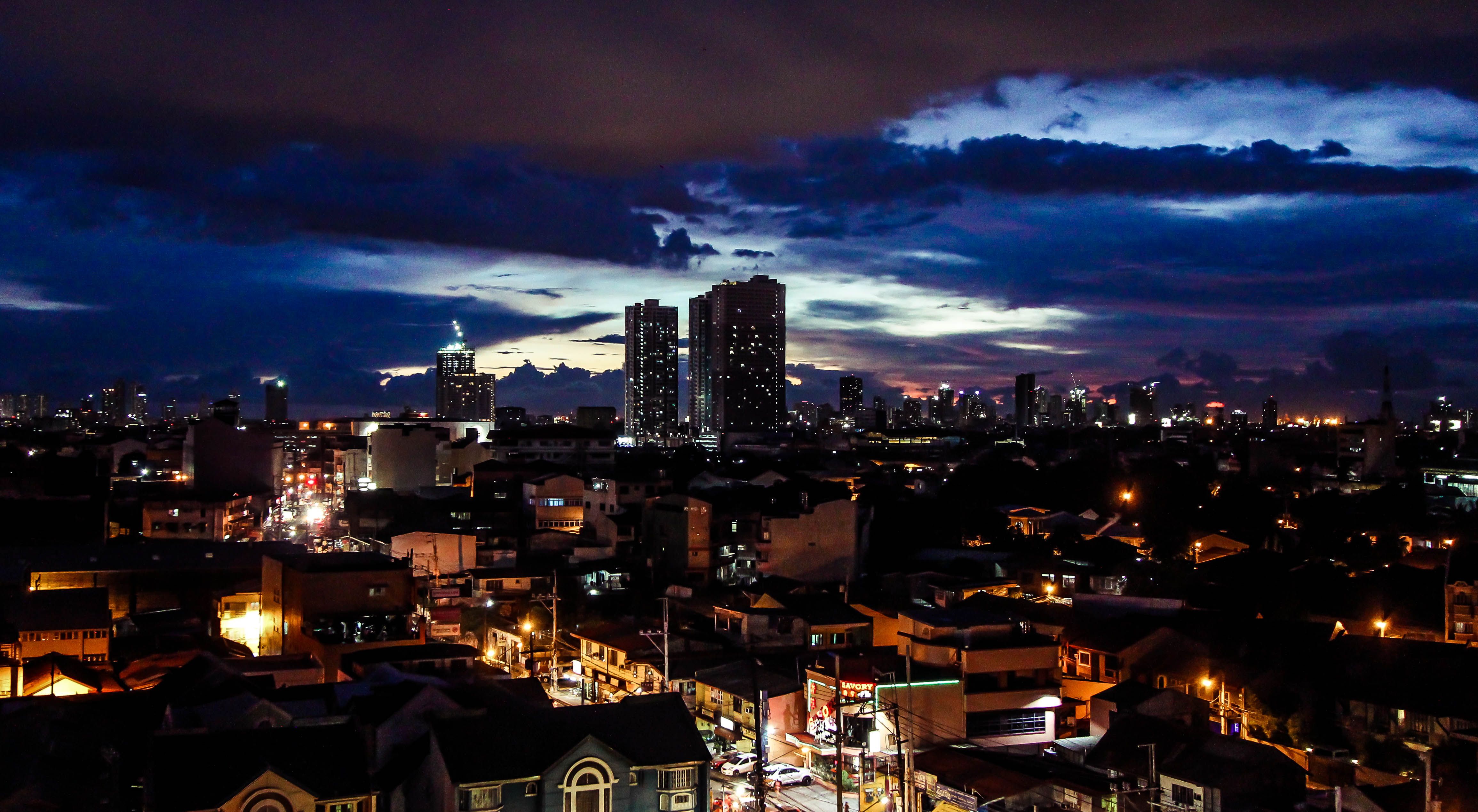 City Building Lights · Free Stock Photo