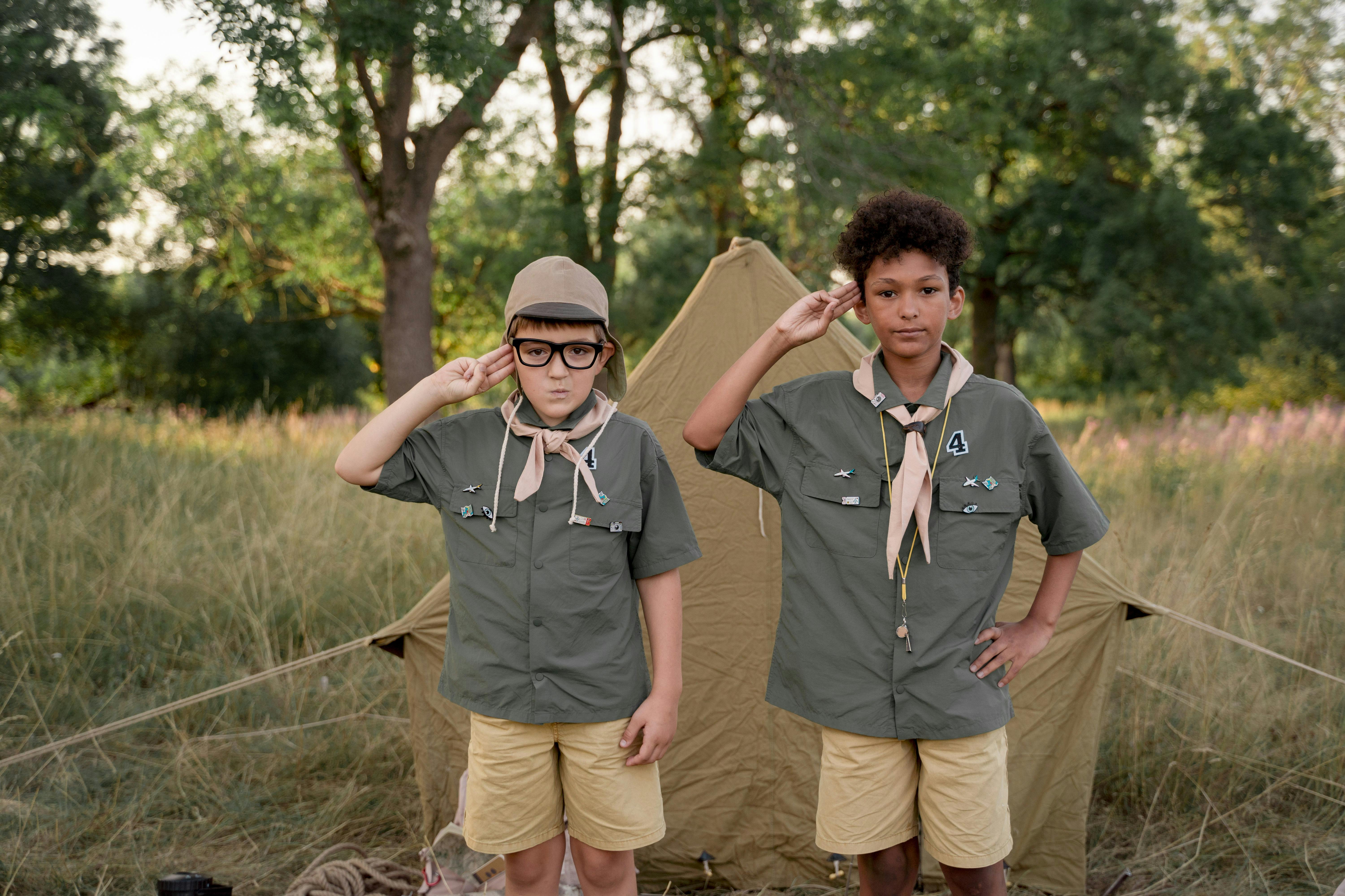 Boy Scouts Saluting · Free Stock Photo