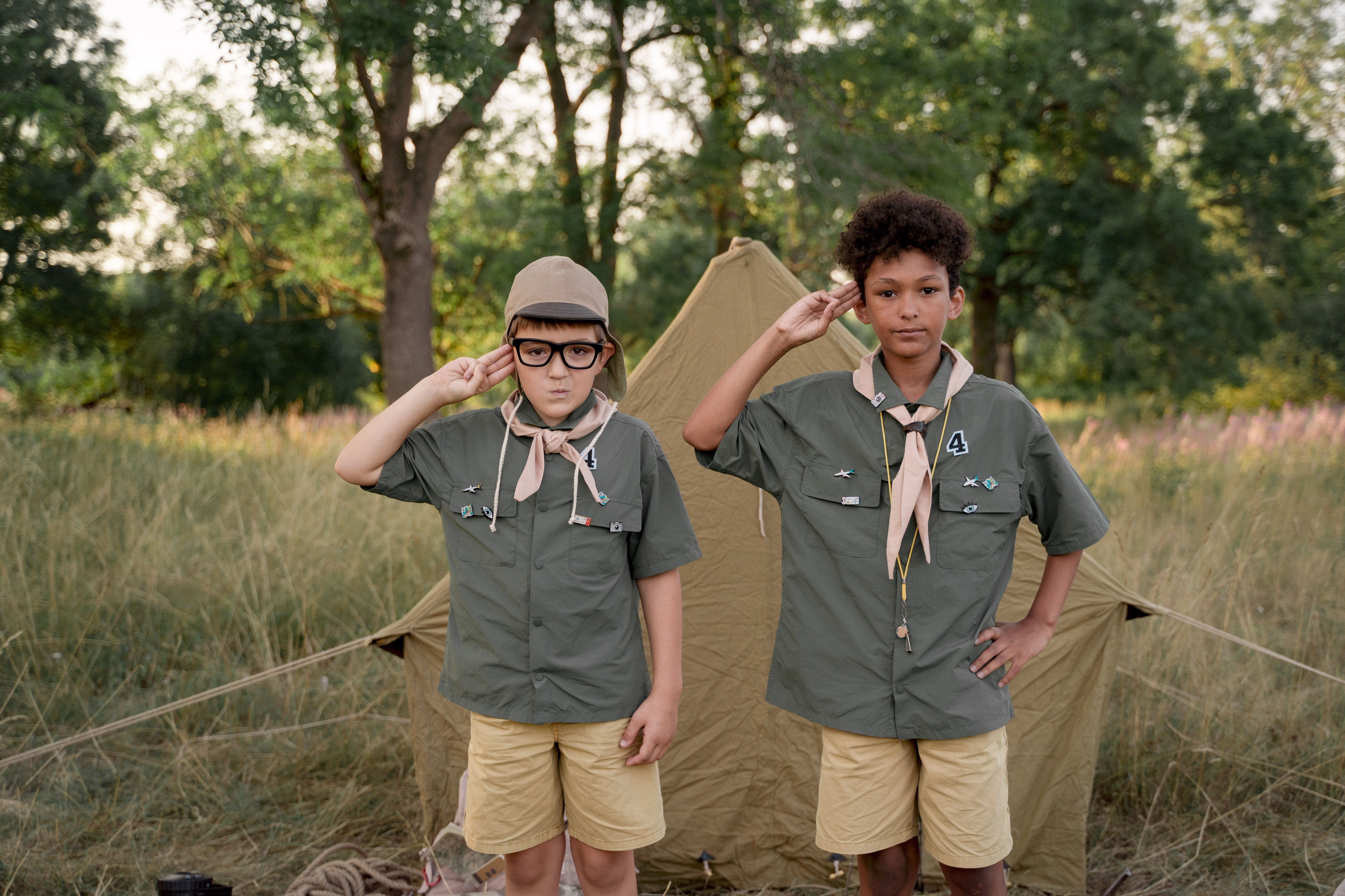 Group of Kids Saluting · Free Stock Photo