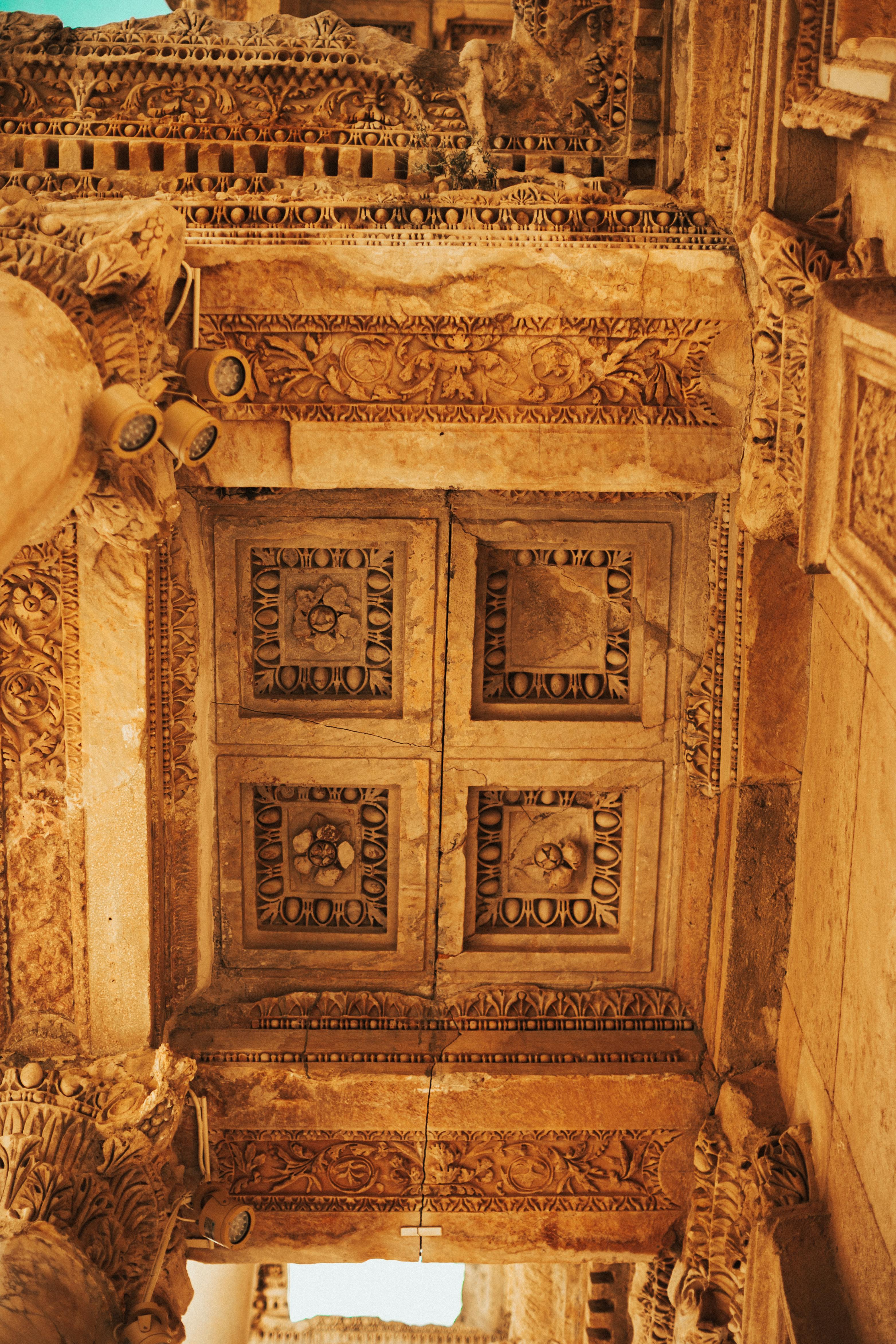 Ancient Temple Ceiling Decoration · Free Stock Photo