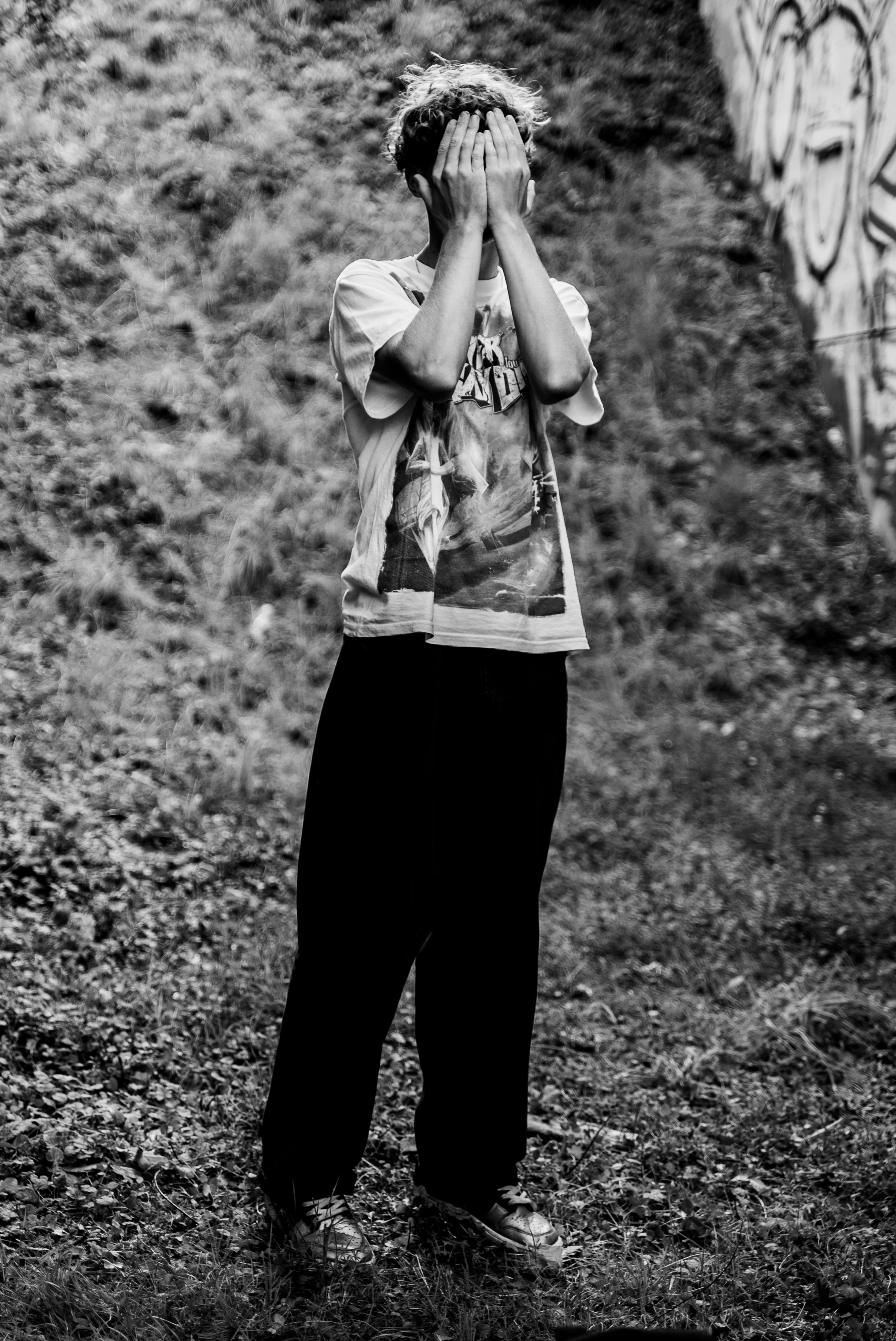 Studio Shot of Person Covered in Red Fabric · Free Stock Photo