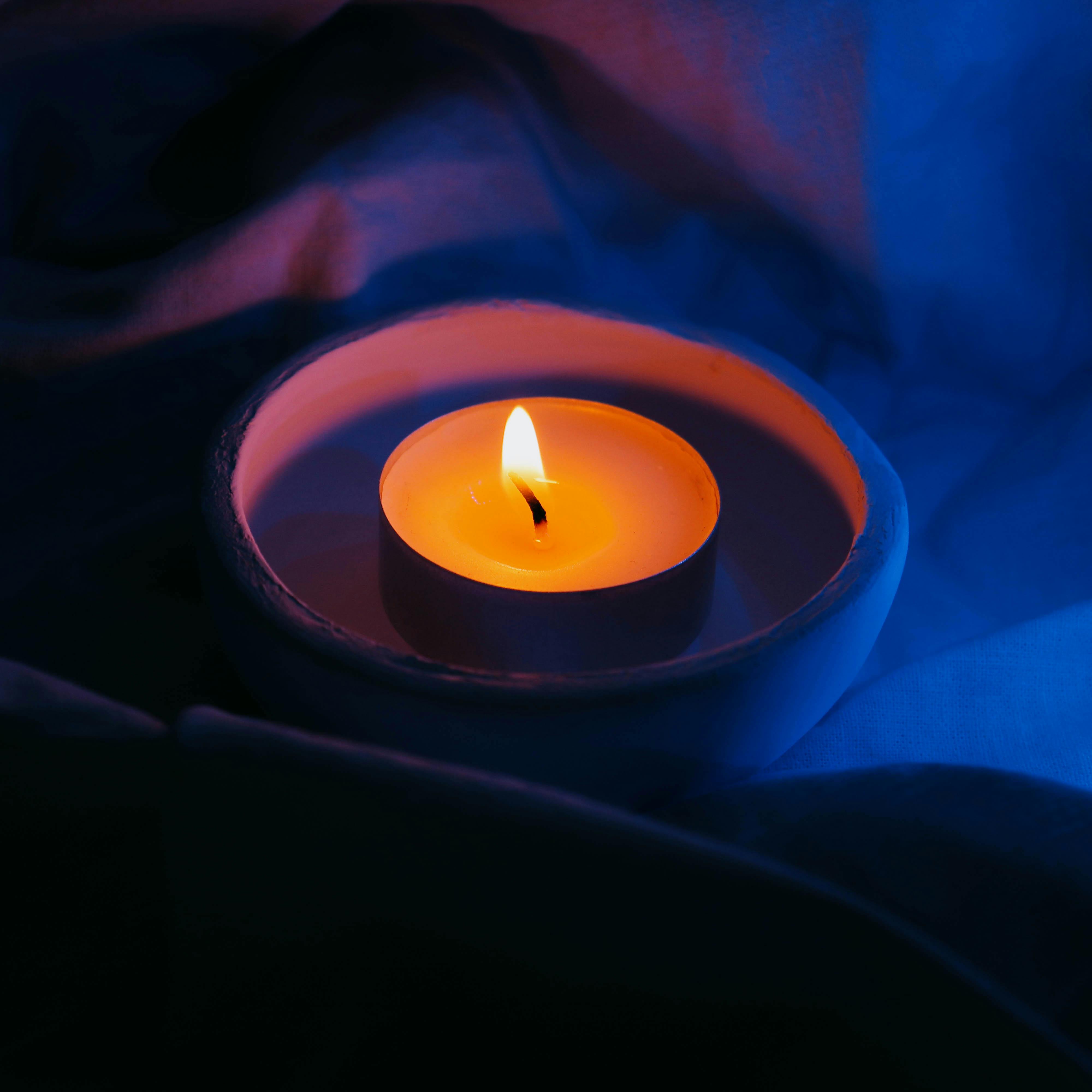 Close Up Shot of a Tealight · Free Stock Photo