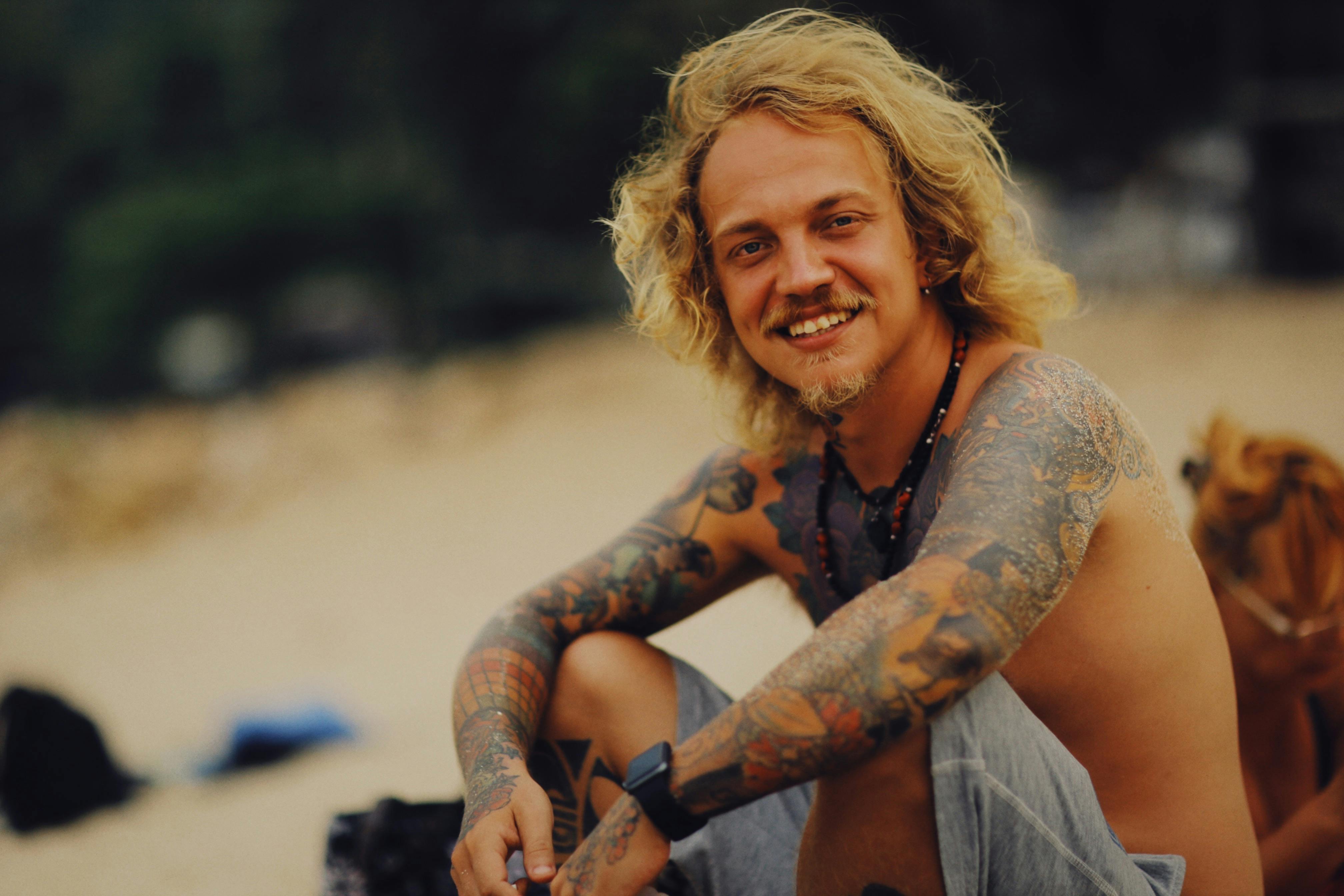 Man's Face With Tattoo · Free Stock Photo