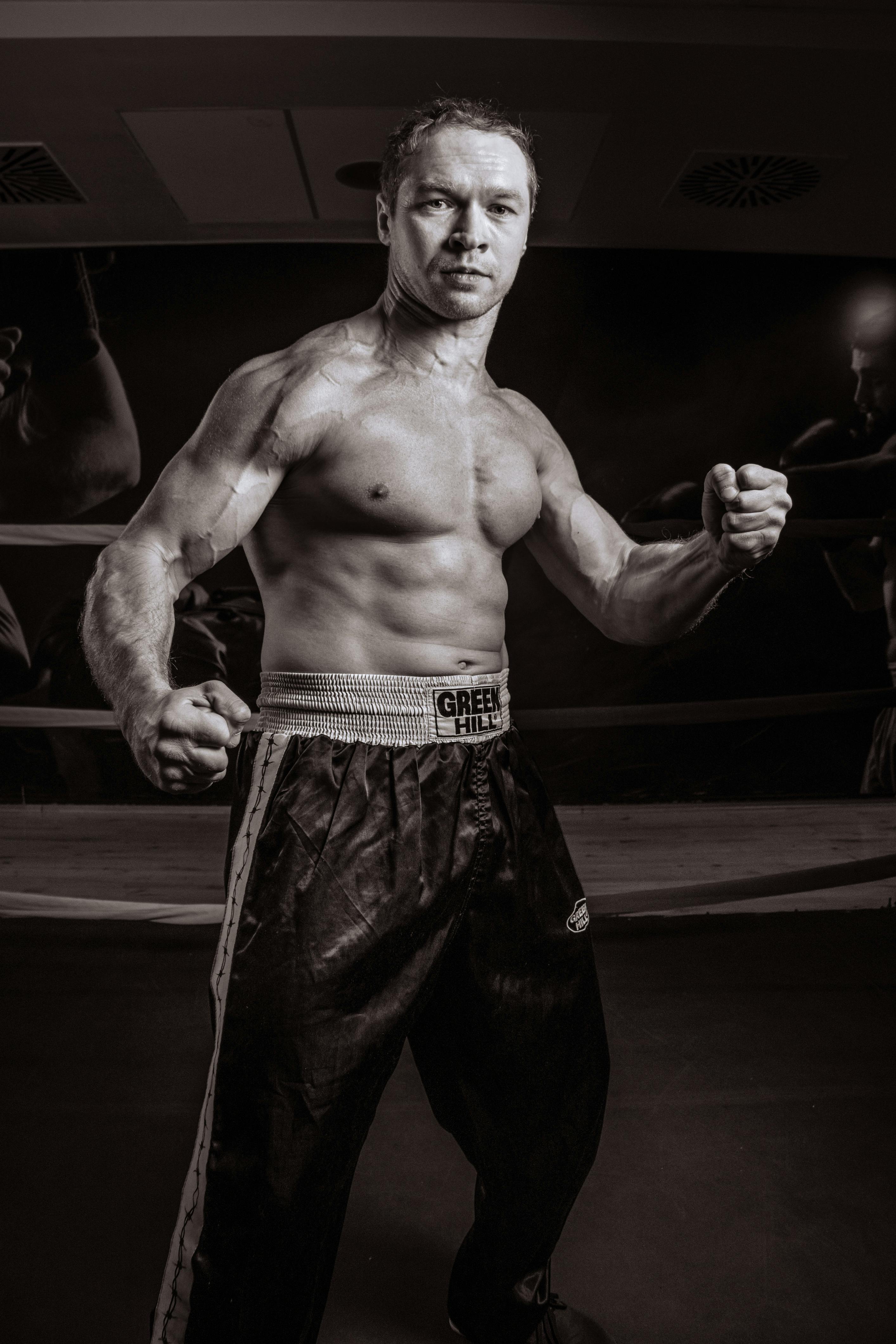 Grayscale Photo of a Man · Free Stock Photo