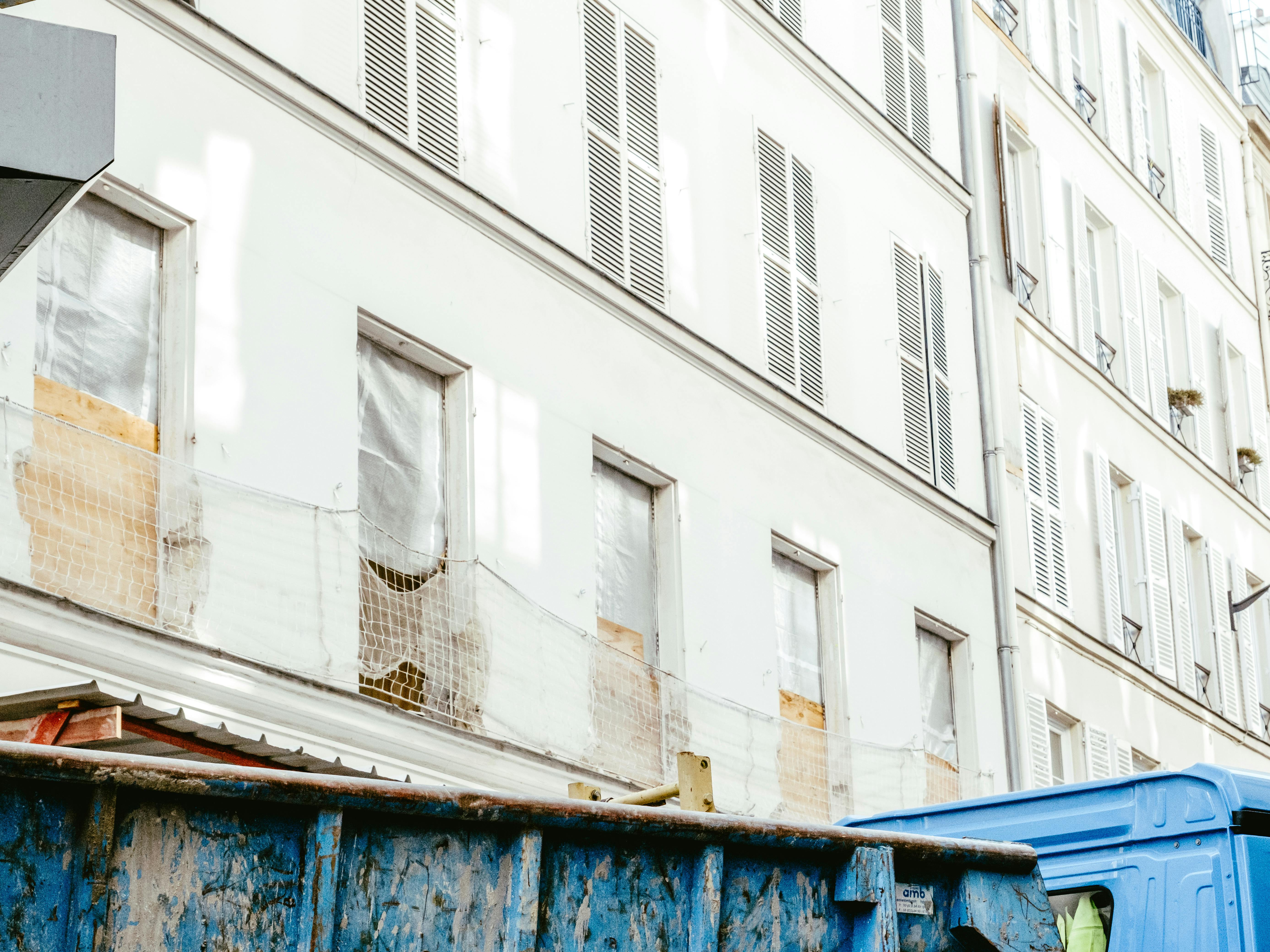 An Unfinished Window of a Building · Free Stock Photo