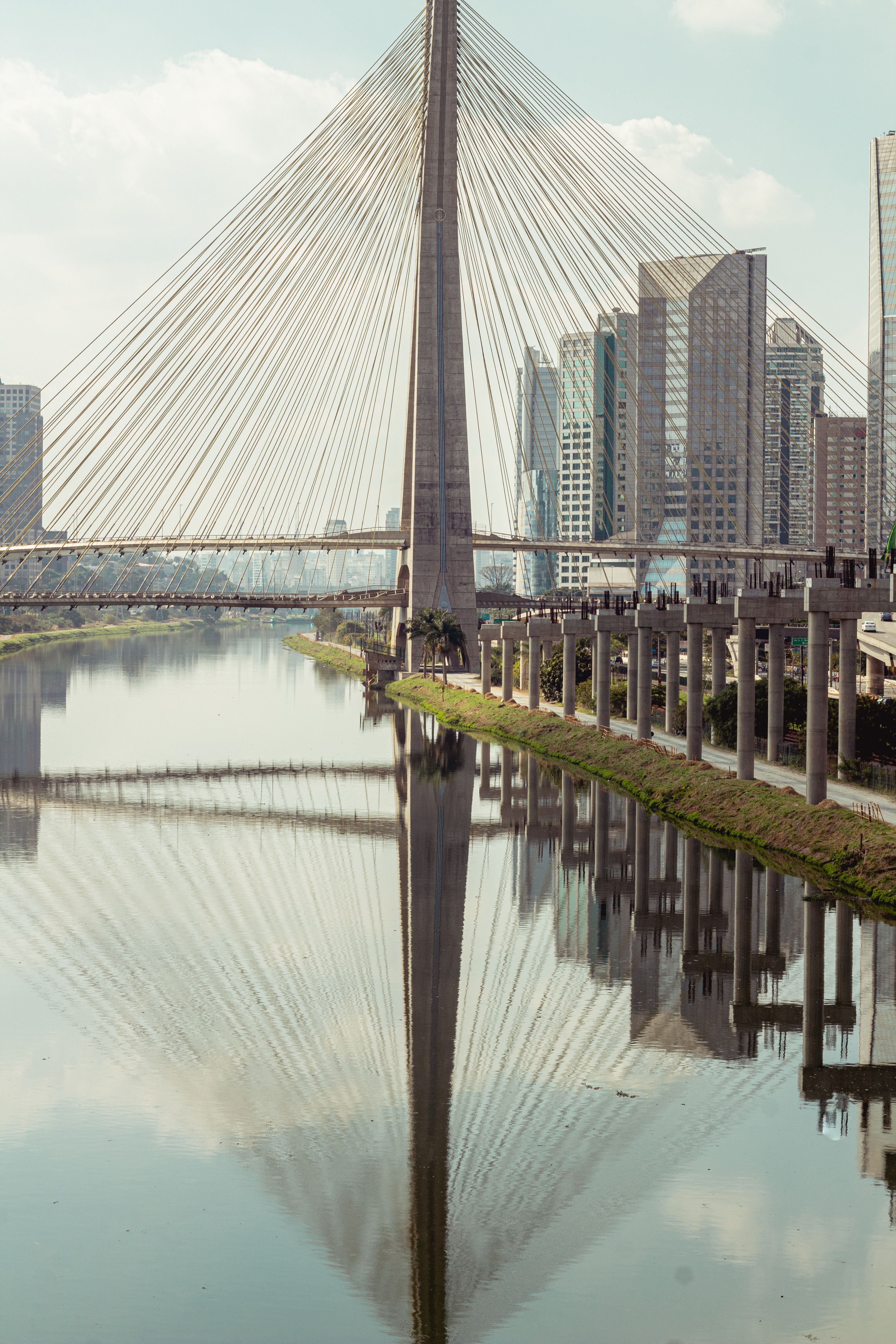 Long Bridge over River · Free Stock Photo