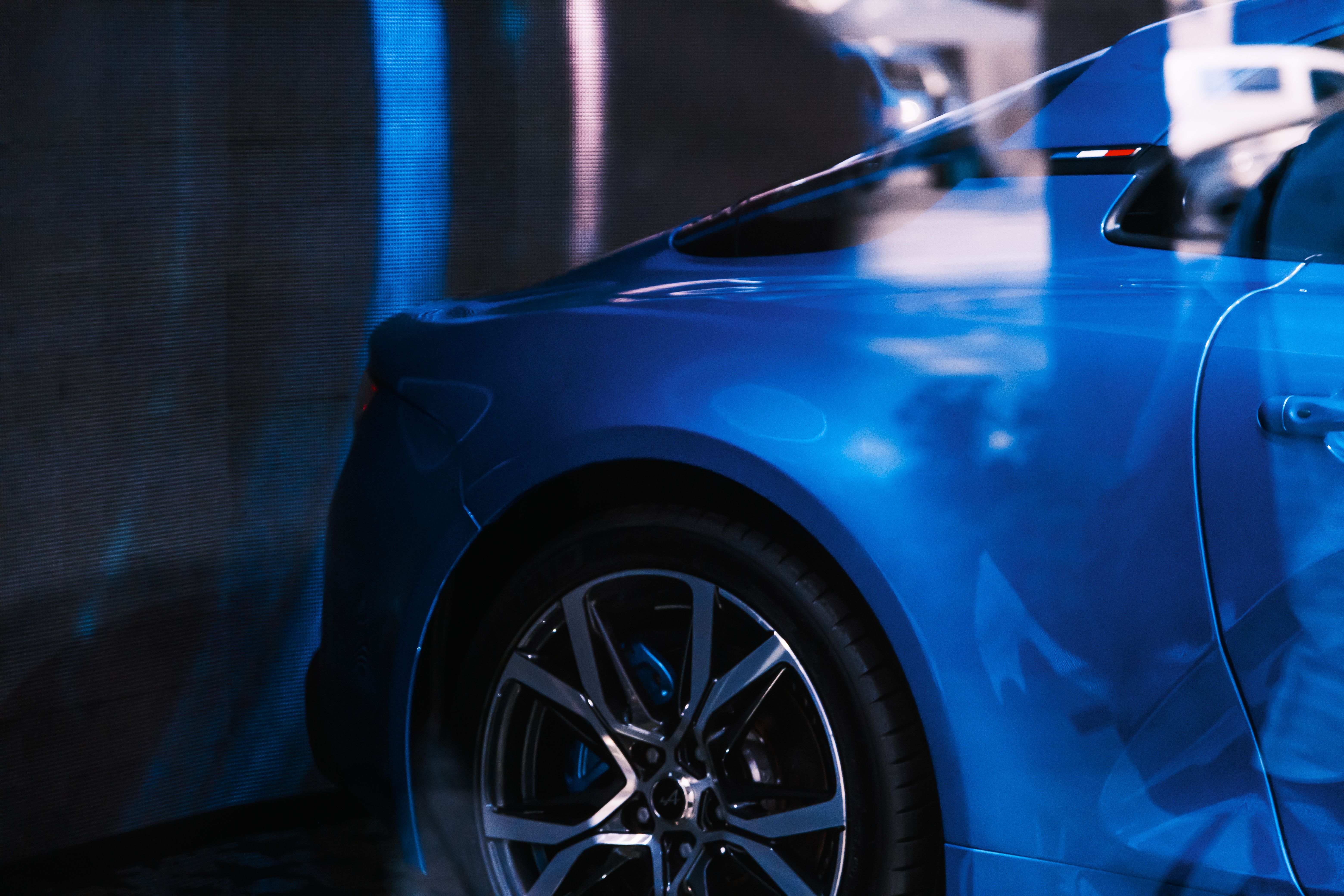 Back of a Blue Sports Car · Free Stock Photo